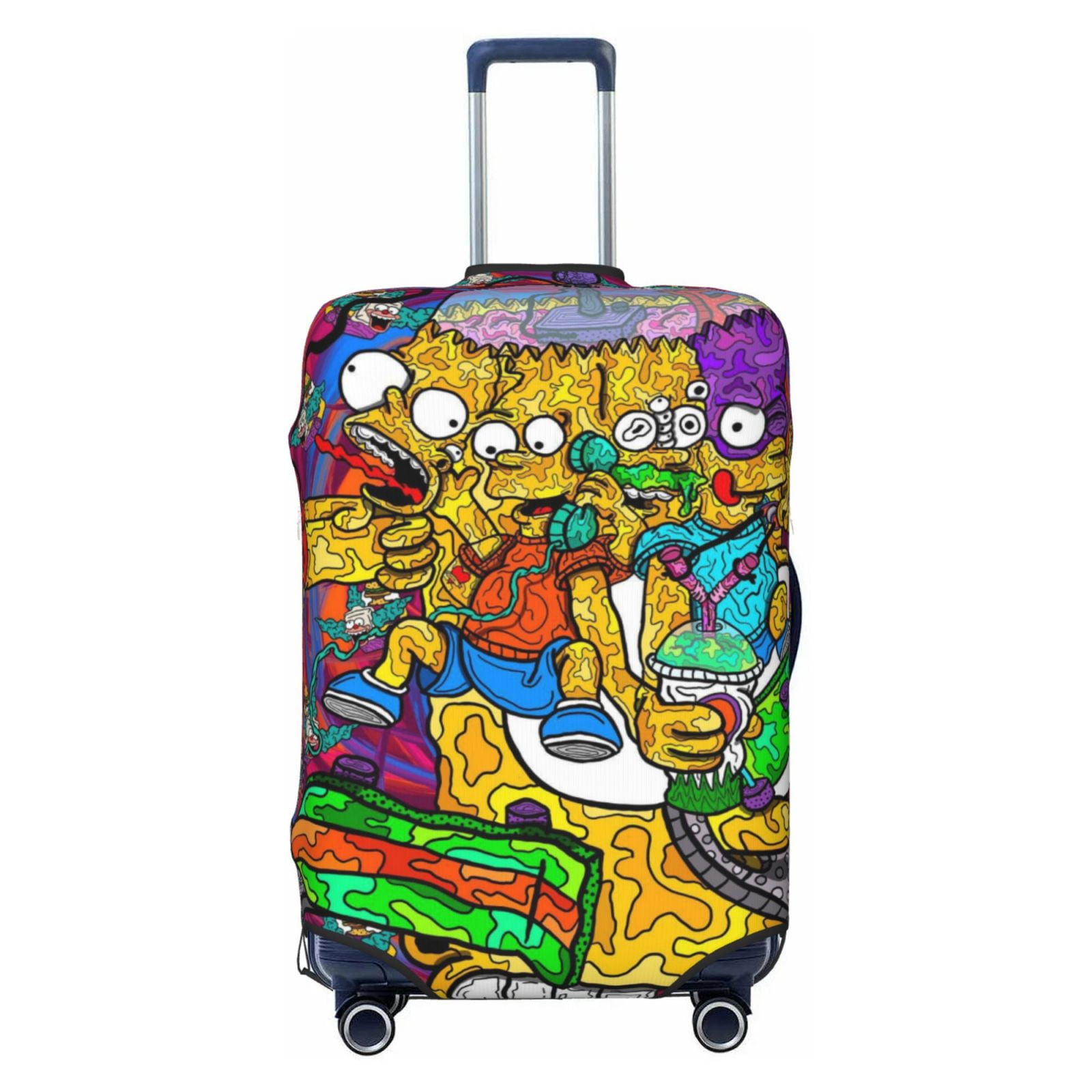 Simpsons Luggage Cover Cartoon Suitcase Covers Elastic Dustproof ...