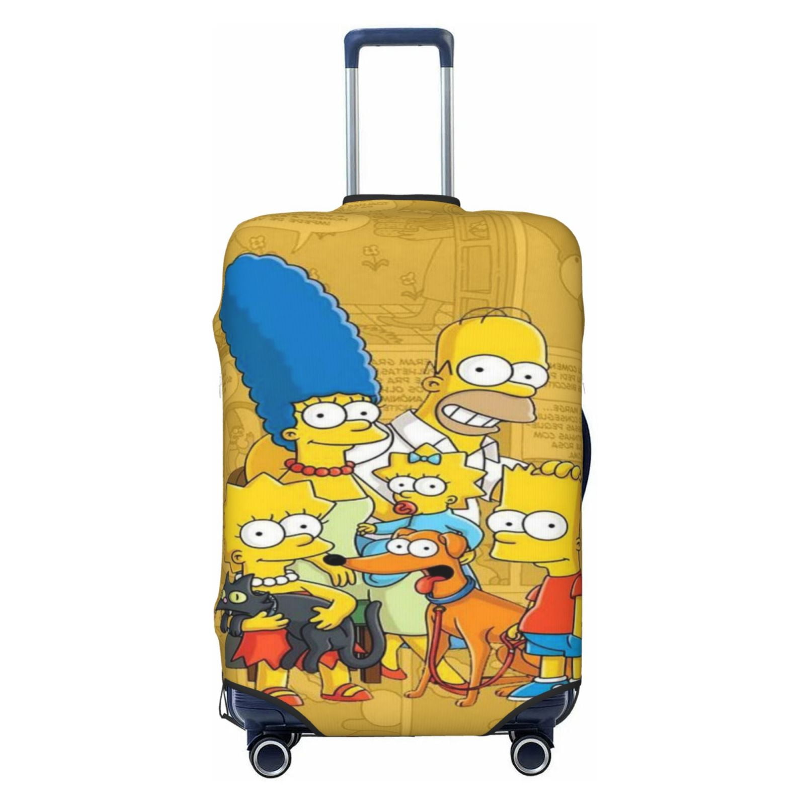 Simpsons Luggage Cover Cartoon Suitcase Covers Elastic Dustproof ...