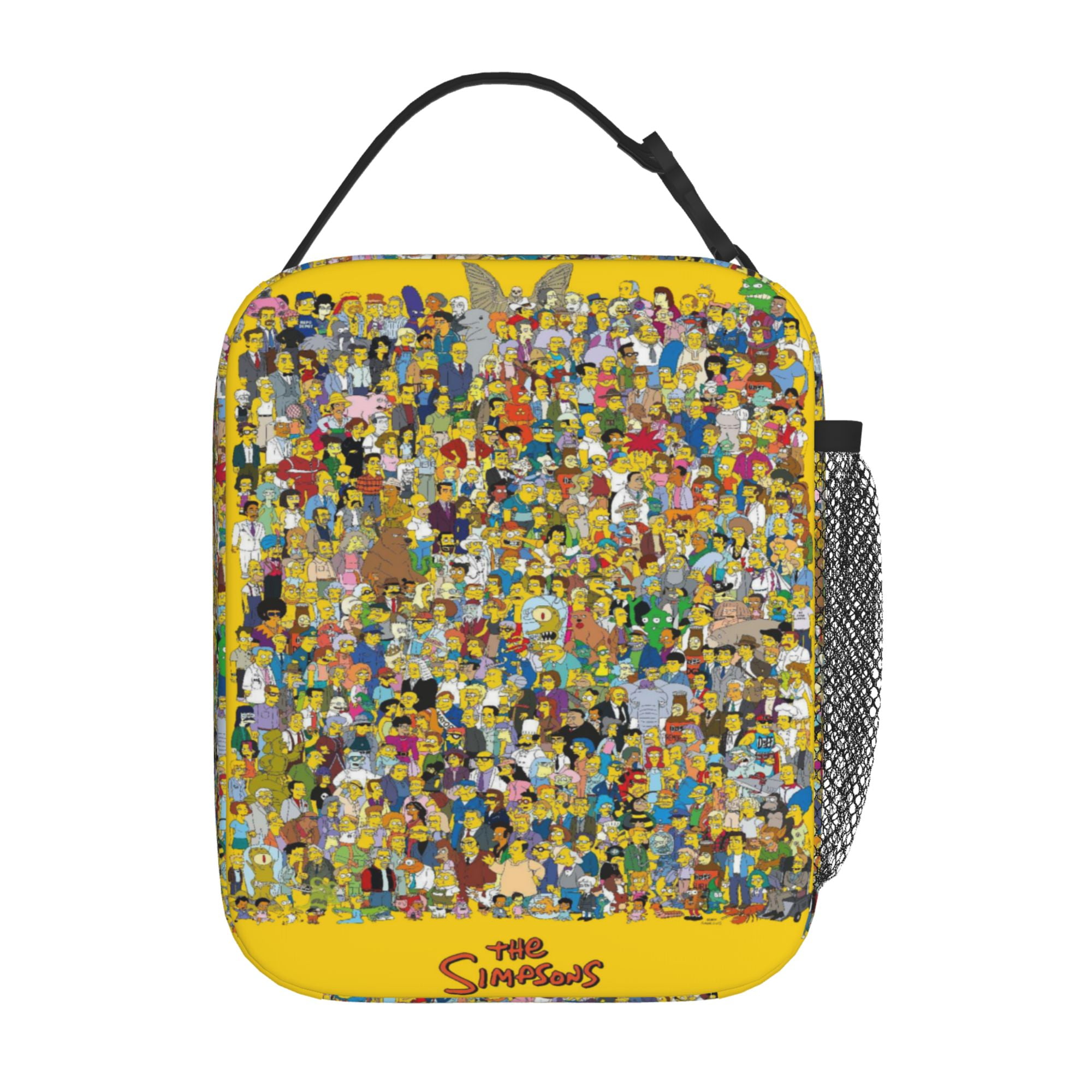 Simpsons Lunch Bag Reusable Insulated Lunch Box Meal Handbag To Keep ...