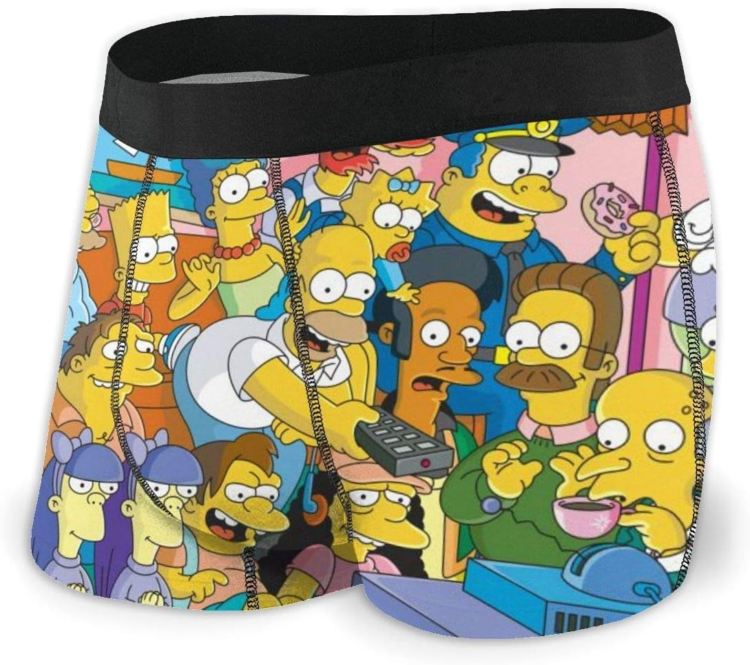 Simpsons Men's Boxer Shorts Soft Stretch Boxer Shorts Multipack Custom ...