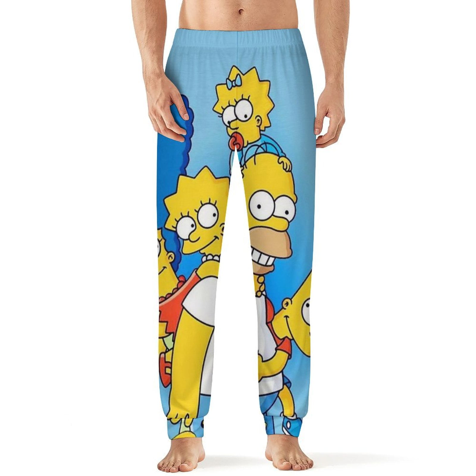 Simpsons Men's Sleeping Pants Soft Pajama Lounge Pants Casual Sleep ...
