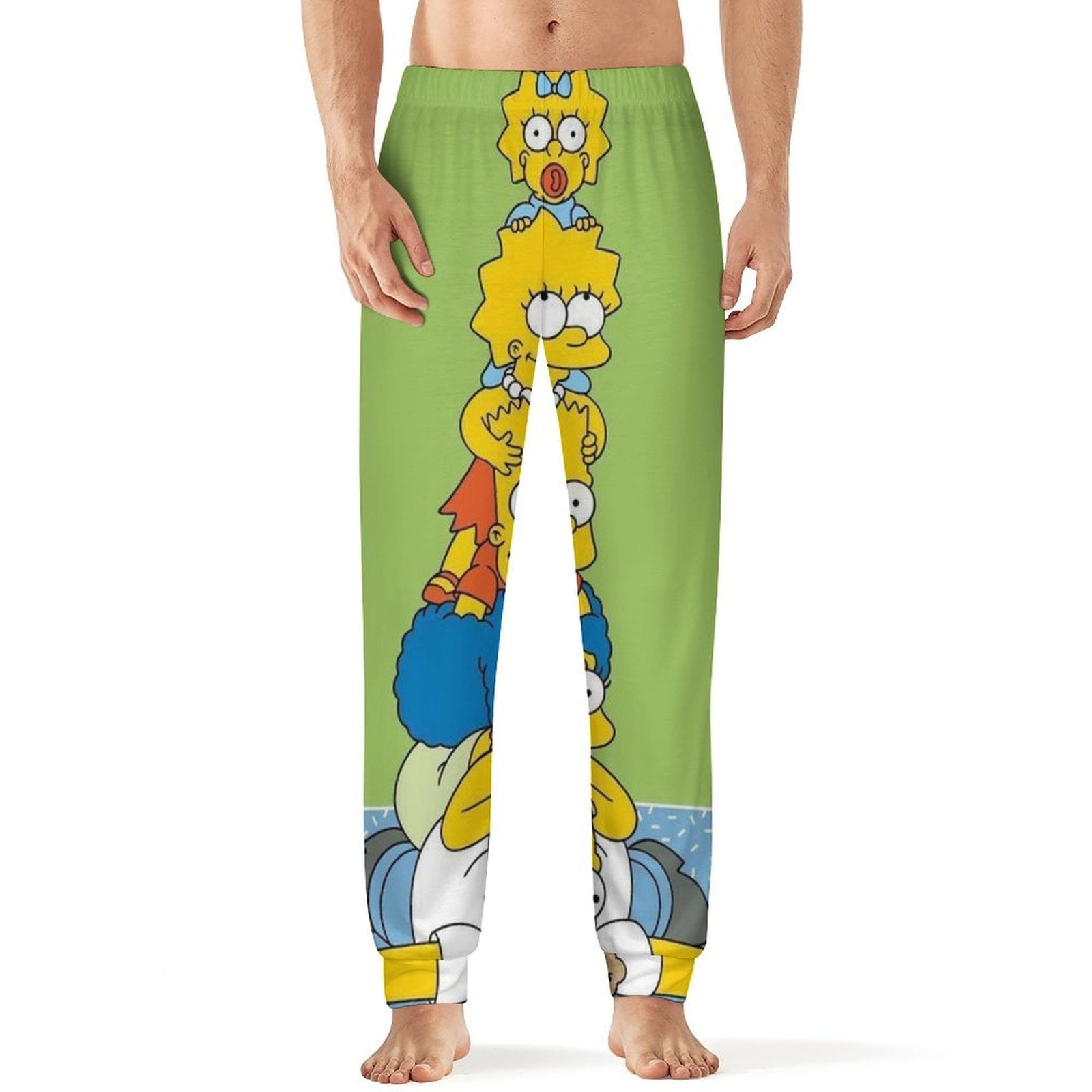 Simpsons Men's Sleeping Pants Soft Pajama Lounge Pants Casual Sleep ...