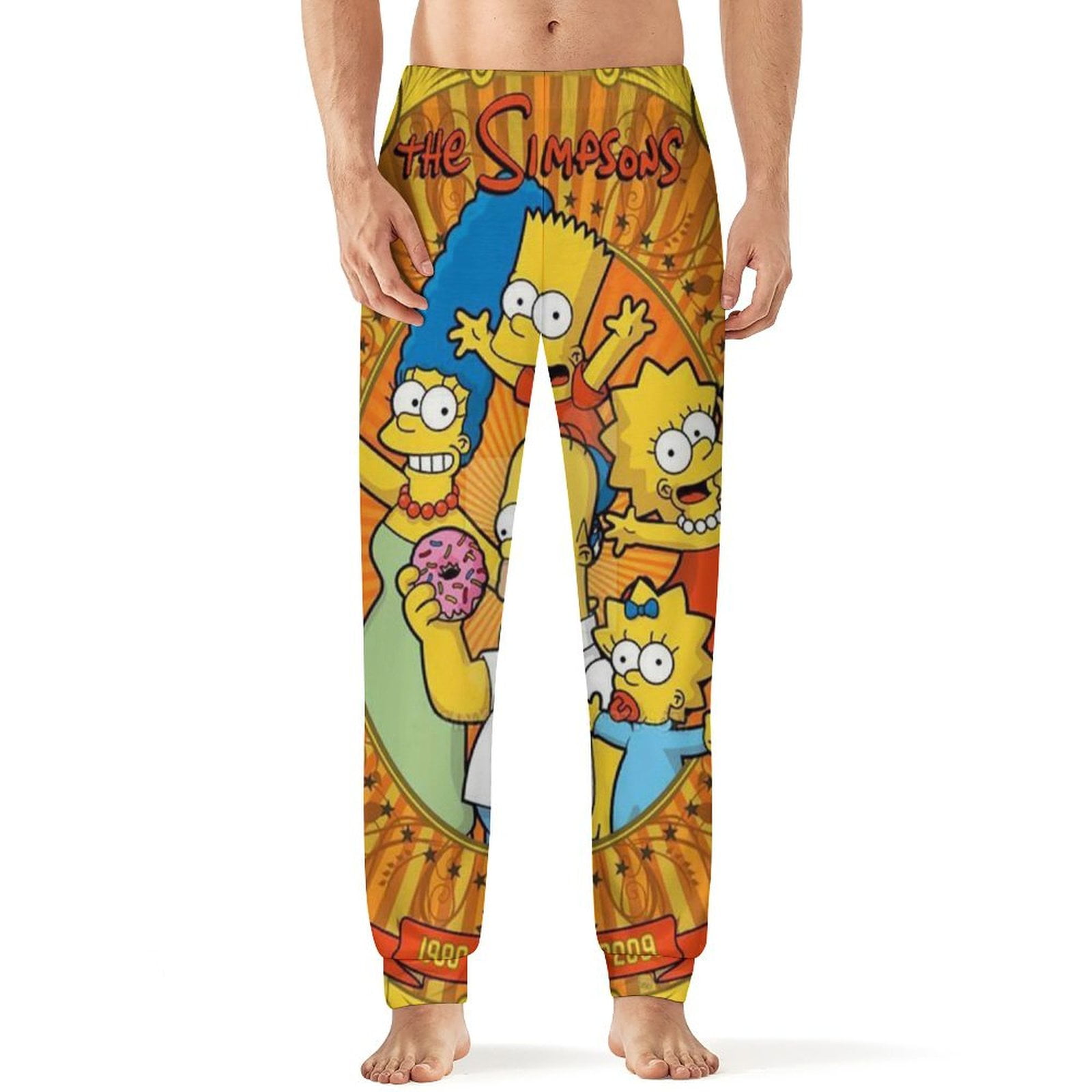 Simpsons Men's Sleeping Pants Soft Pajama Lounge Pants Casual Sleep ...