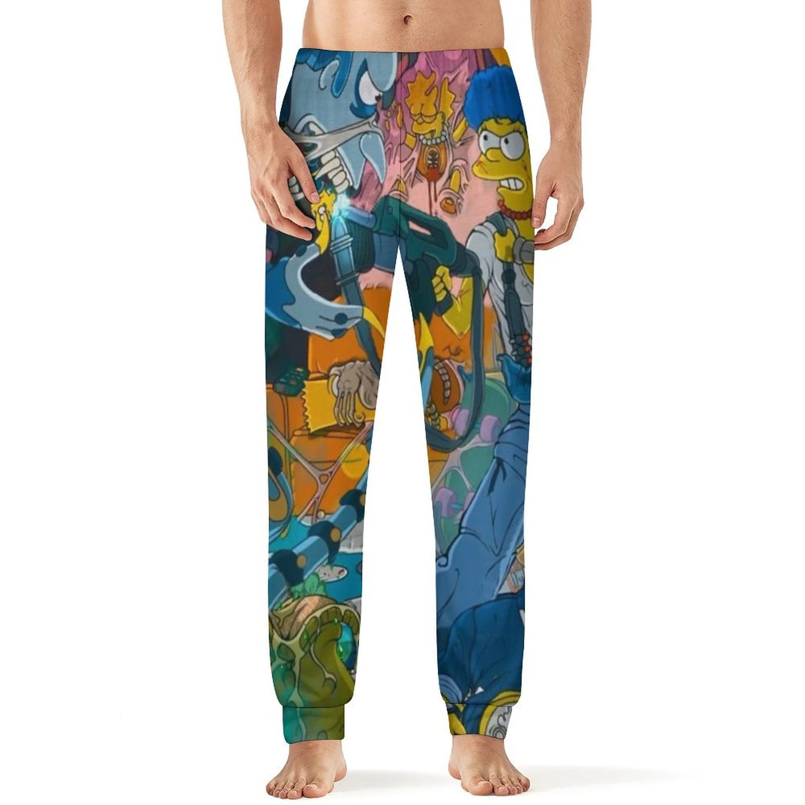 Simpsons Men's Sleeping Pants Soft Pajama Lounge Pants Casual Sleep ...