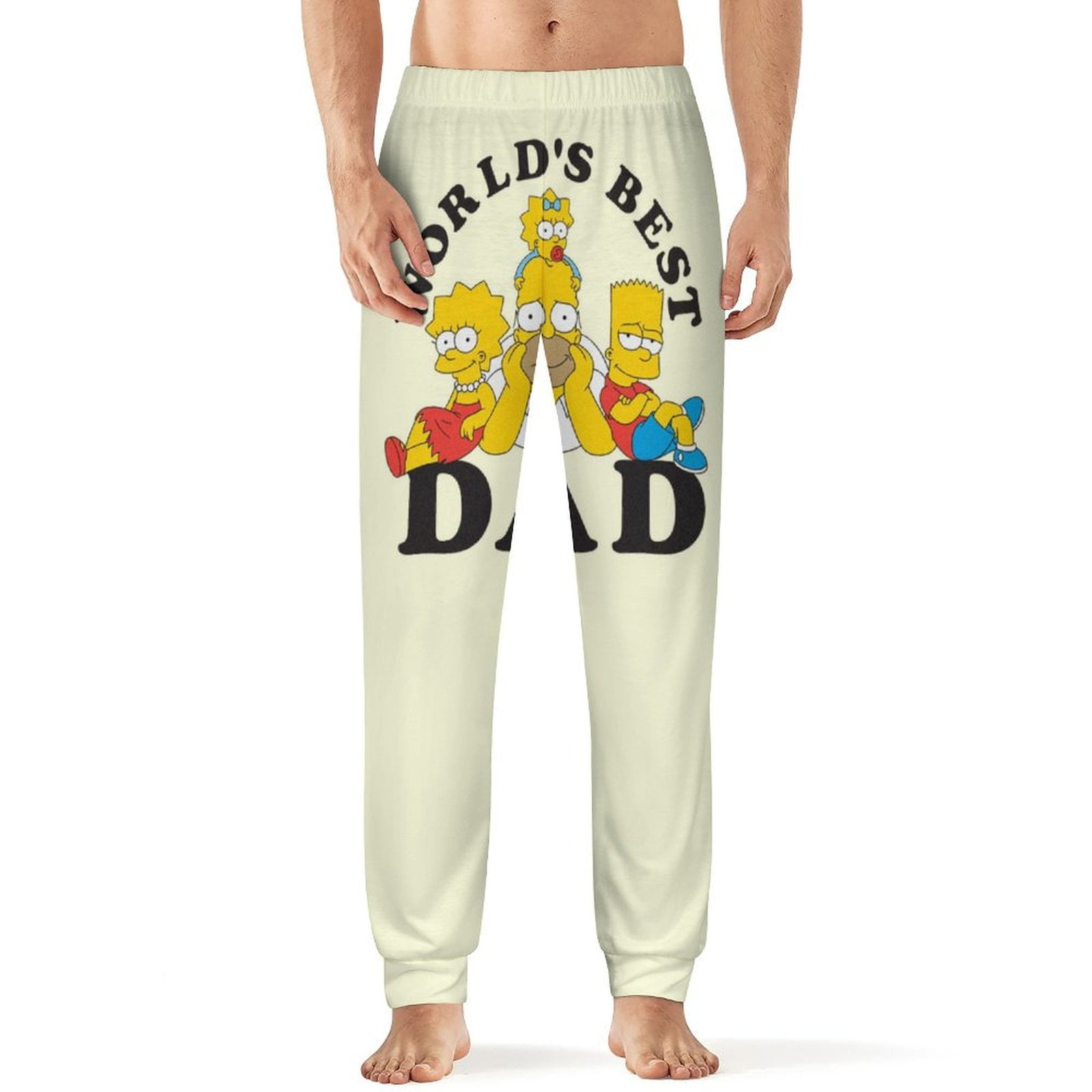 Simpsons Men's Sleeping Pants Soft Pajama Lounge Pants Casual Sleep ...