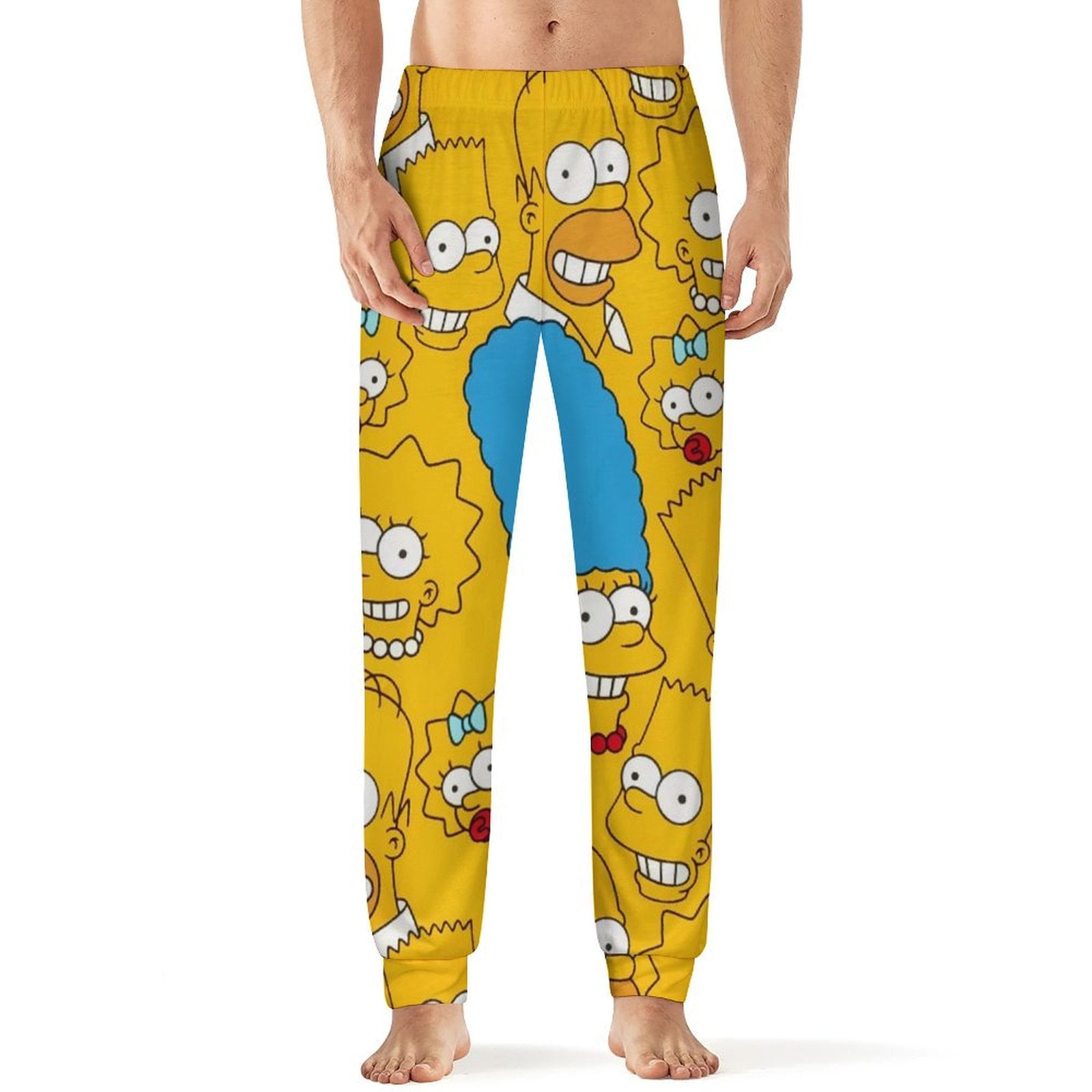 Simpsons Men's Sleeping Pants Soft Pajama Lounge Pants Casual Sleep ...