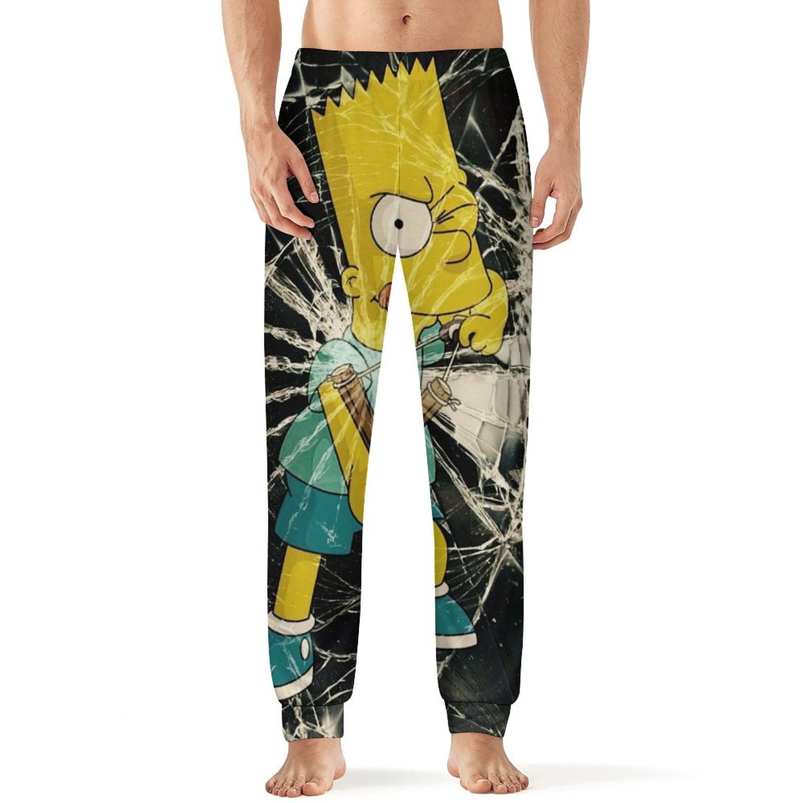Simpsons Men's Sleeping Pants Soft Pajama Lounge Pants Casual Sleep ...