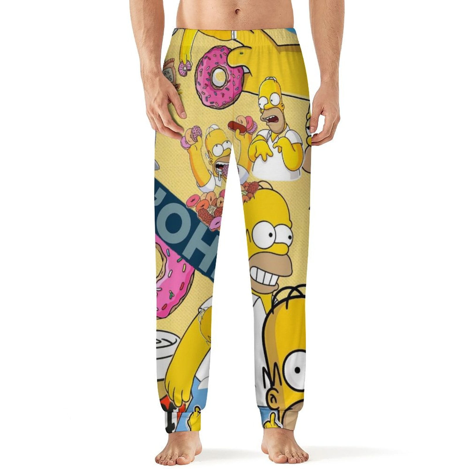 Simpsons Men's Sleeping Pants Soft Pajama Lounge Pants Casual Sleep ...