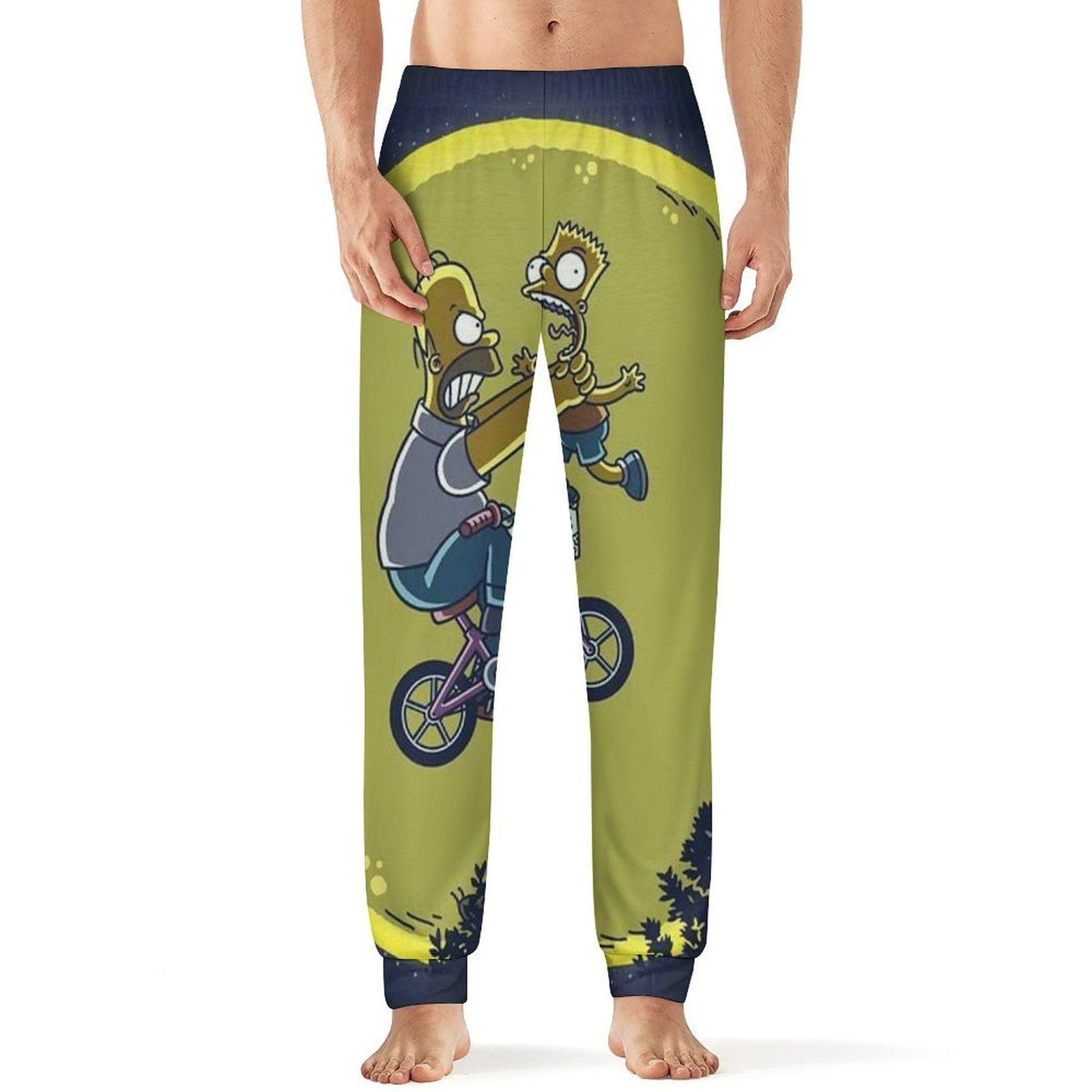 Simpsons Men's Sleeping Pants Soft Pajama Lounge Pants Casual Sleep ...