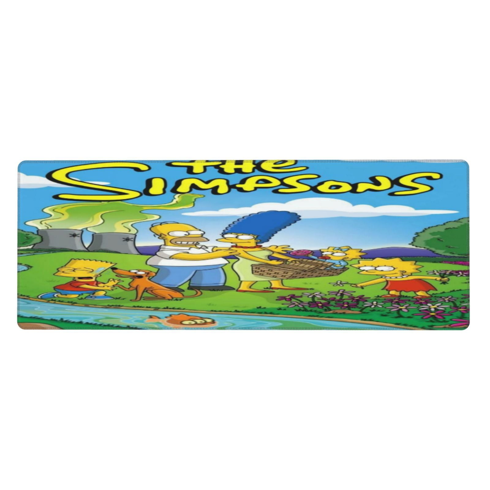 Simpsons Mouse Pad with Stitched Edge Desk Mat Keyboard Pad for Laptop ...