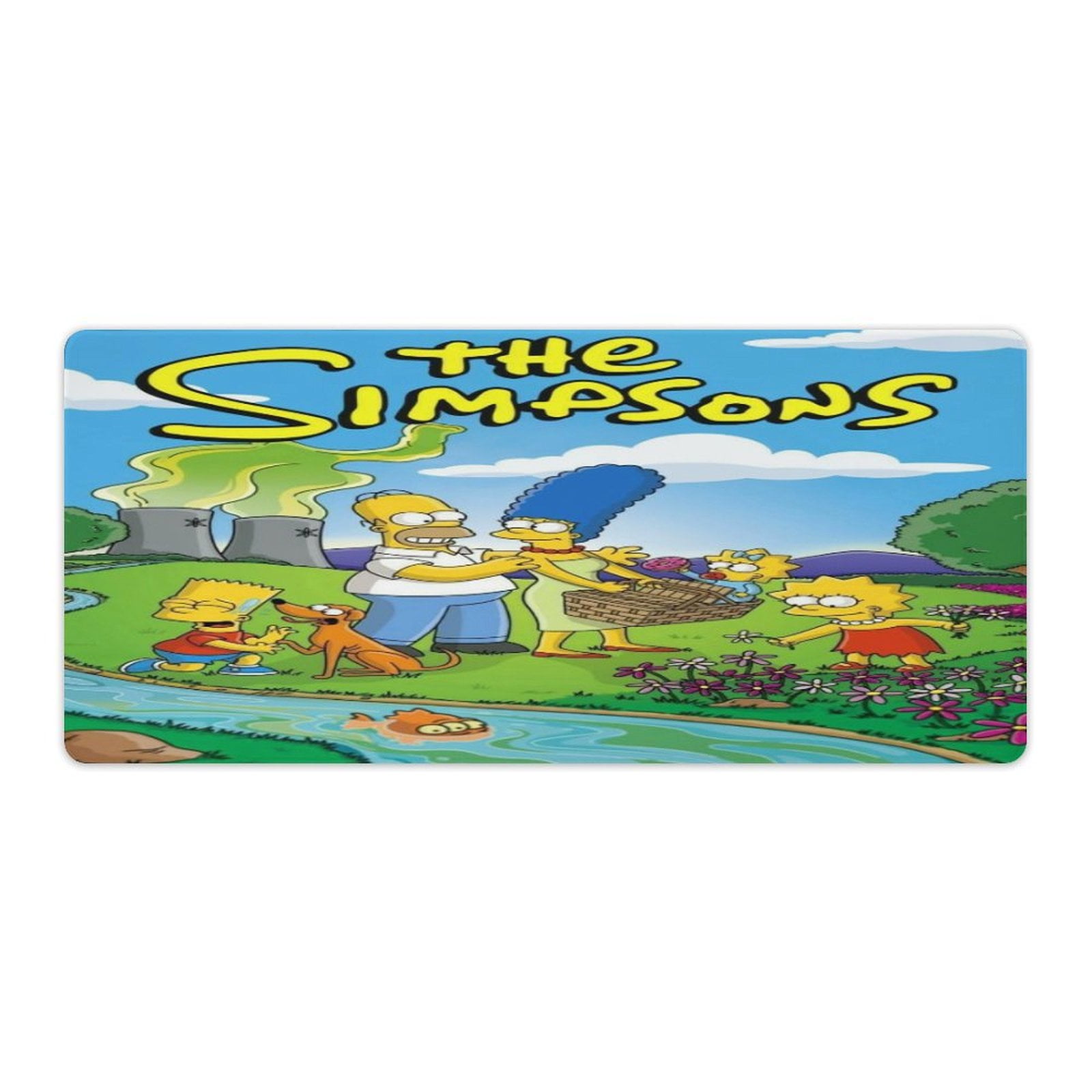 Simpsons Mouse Pad with Stitched Edge Desk Mat Keyboard Pad for Laptop ...