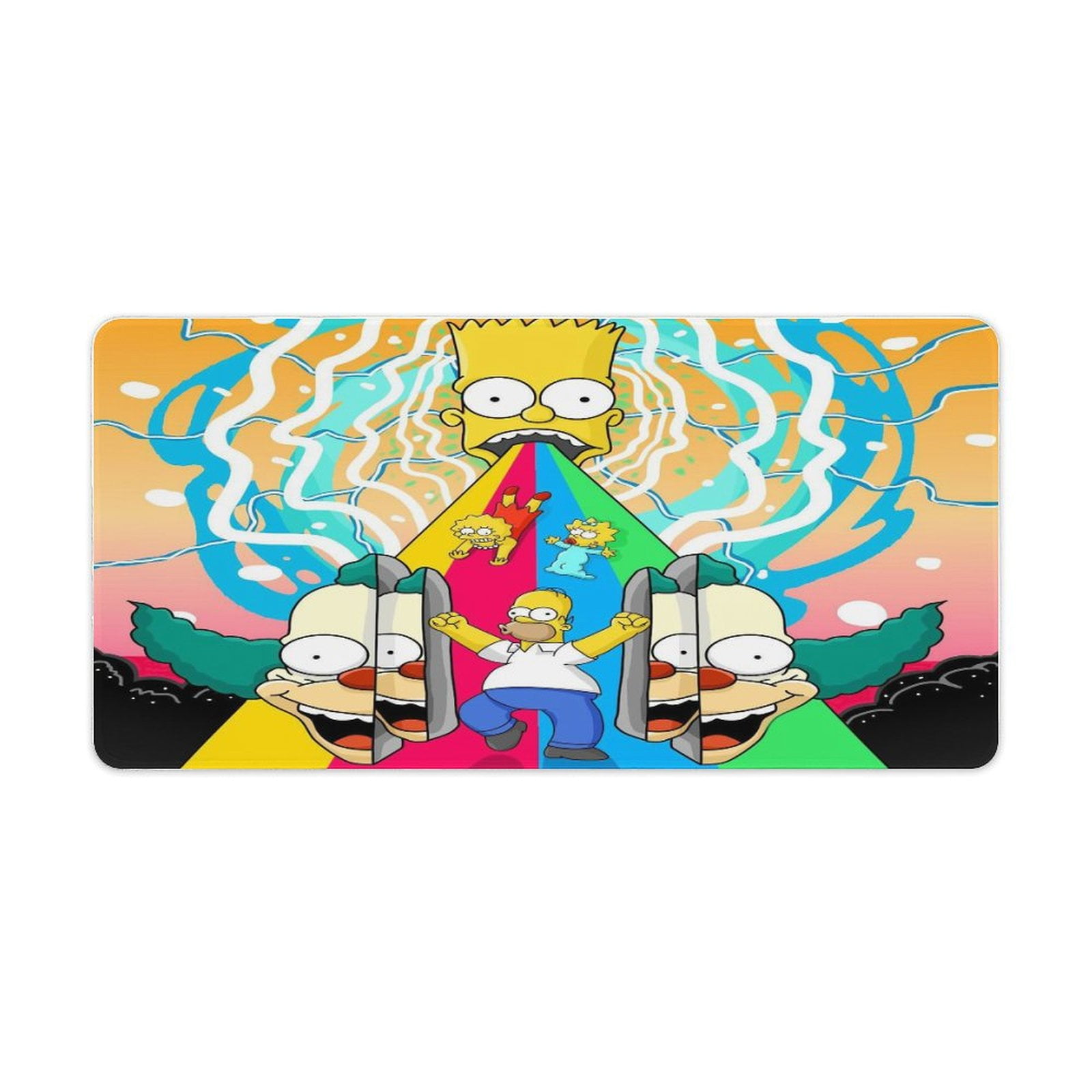 Simpsons Mouse Pad with Stitched Edge Desk Mat Keyboard Pad for Laptop ...
