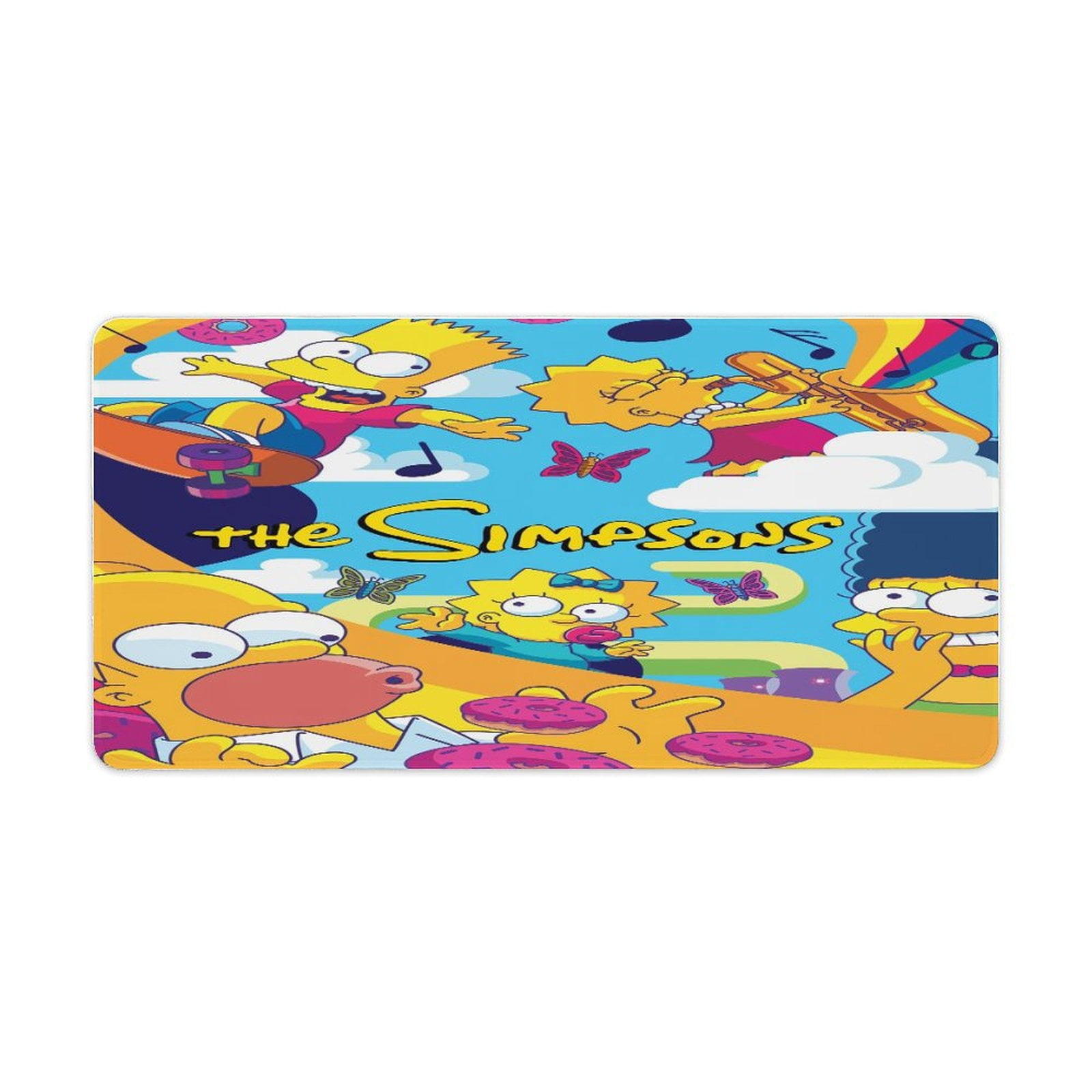 Simpsons Mouse Pad with Stitched Edge Desk Mat Keyboard Pad for Laptop ...