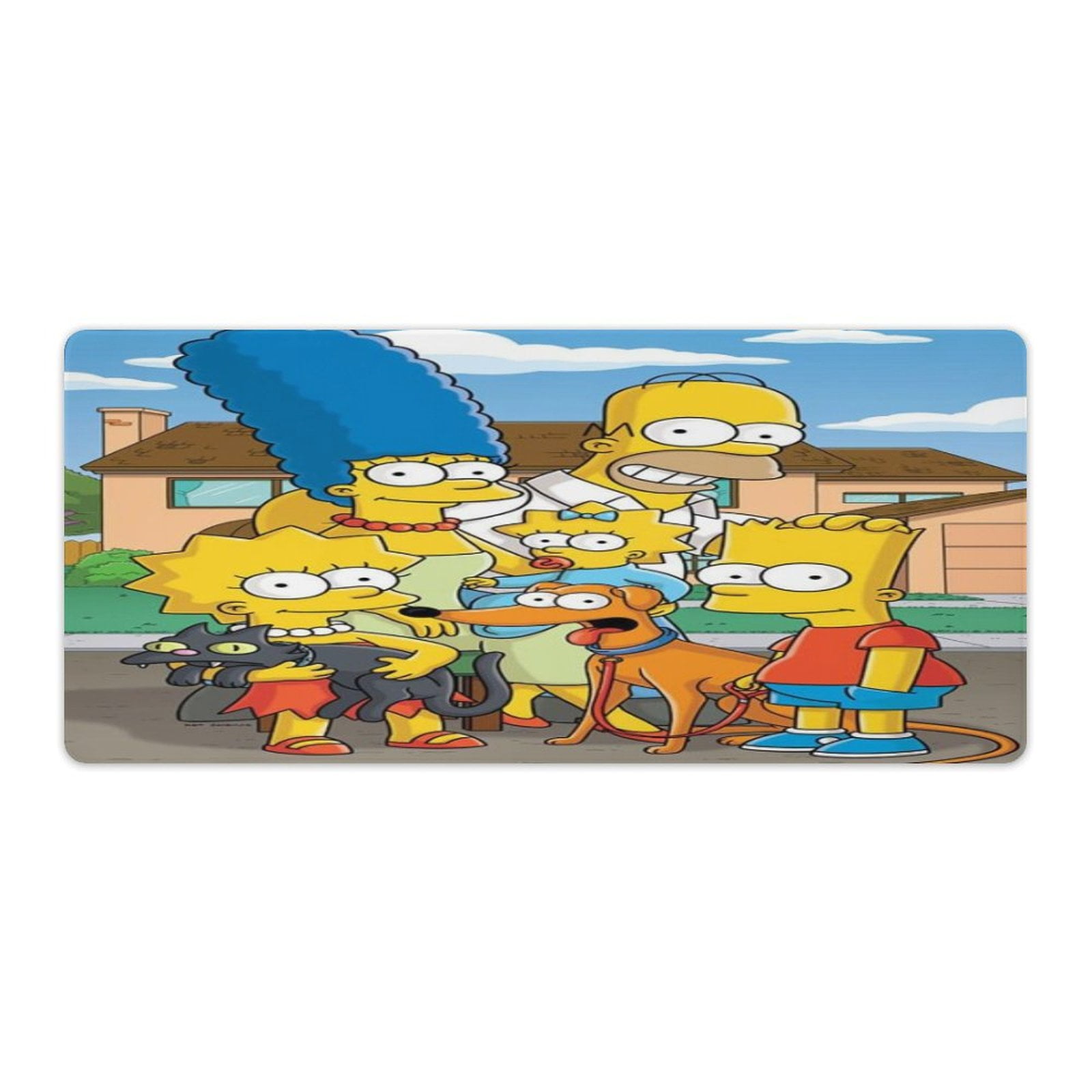 Simpsons Mouse Pad with Stitched Edge Desk Mat Keyboard Pad for Laptop ...