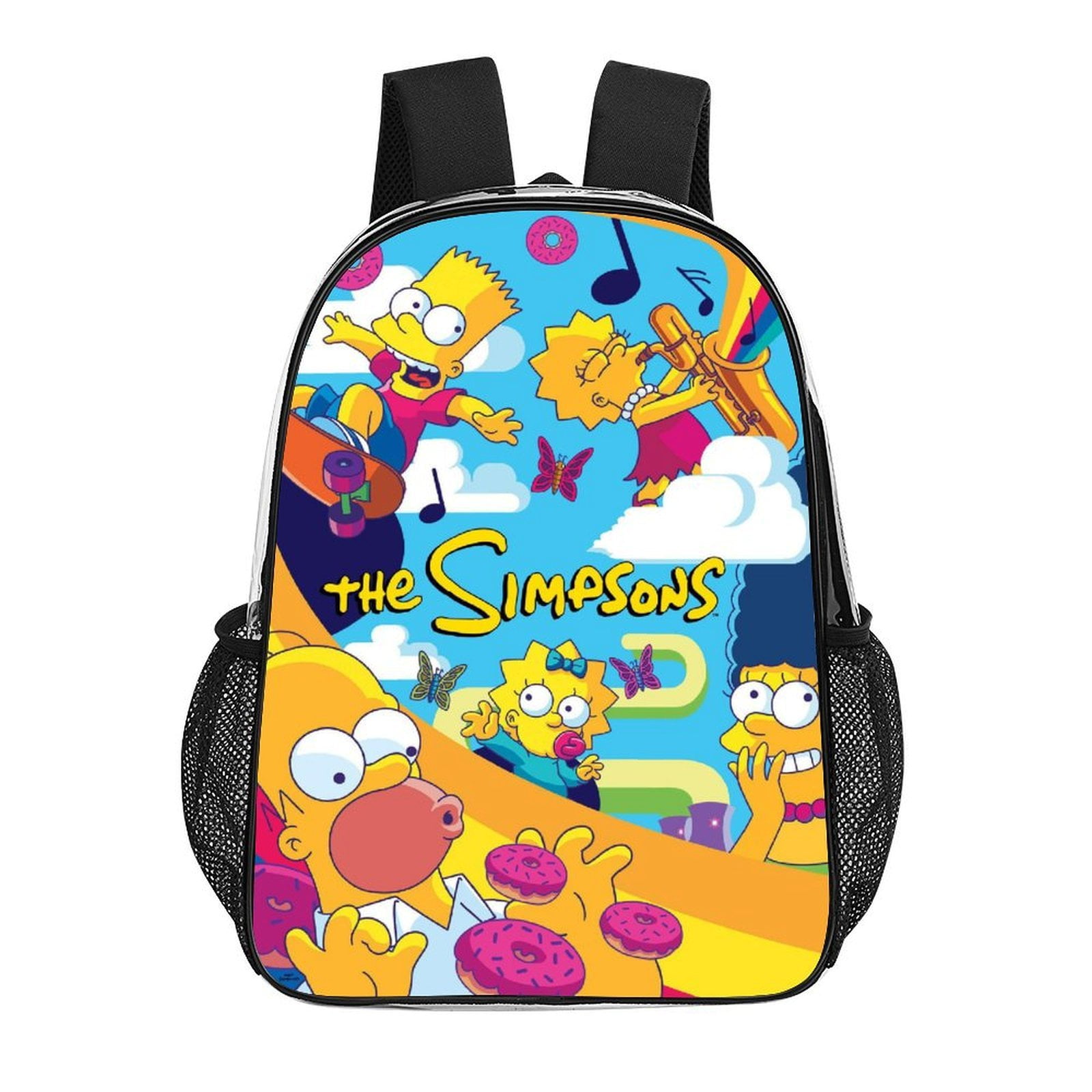 The Simpsons Movie Clear Backpack Transparent Bag Large Capacity Laptop ...