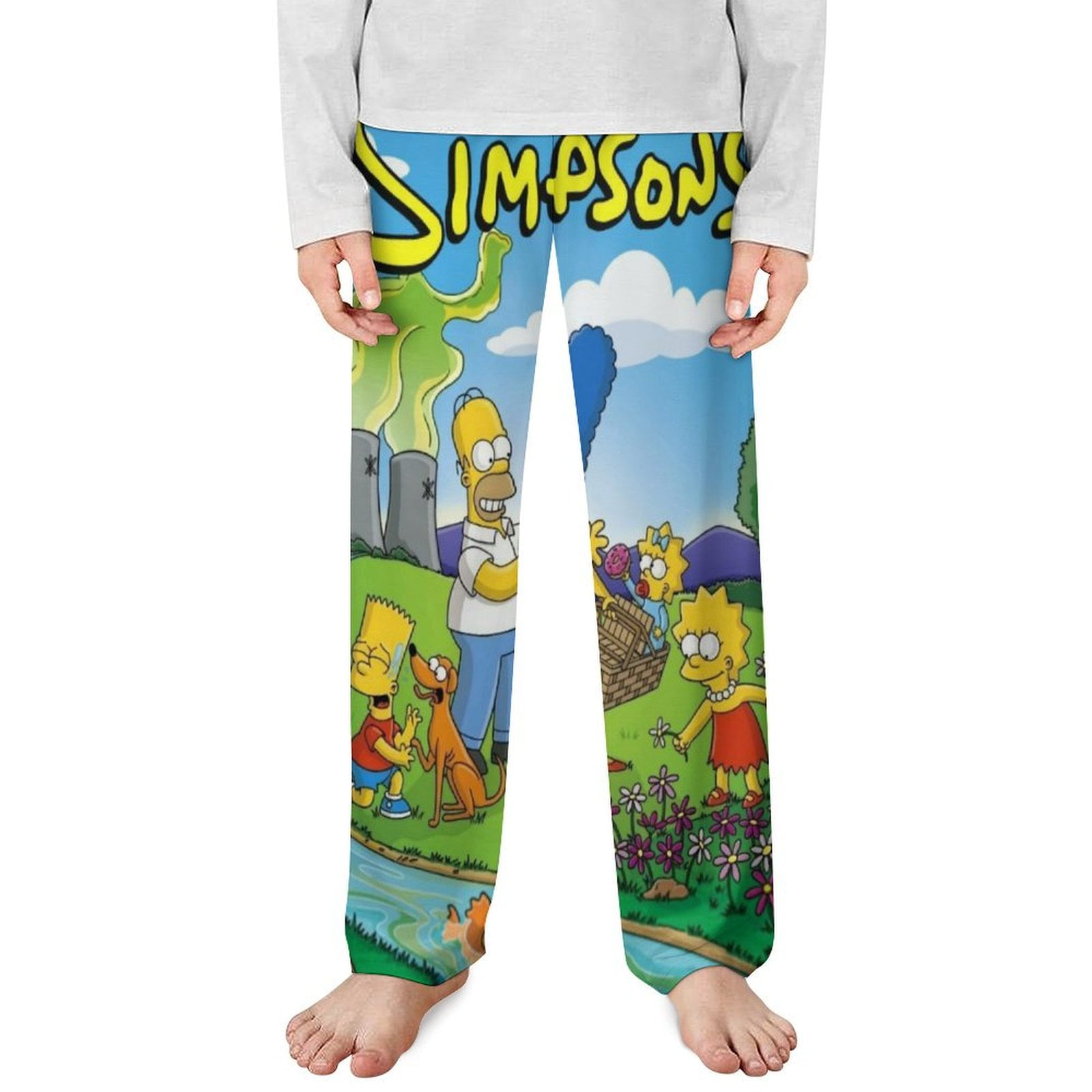 Simpsons Pajama Pants Long Sleep Pant Pajama Bottoms Drawstring Waist ...