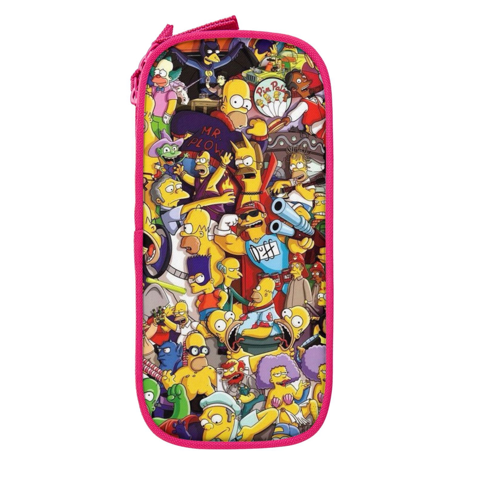Simpsons Pencil Case Durable Pen Carrying Case Lightweight Pencil Bag ...