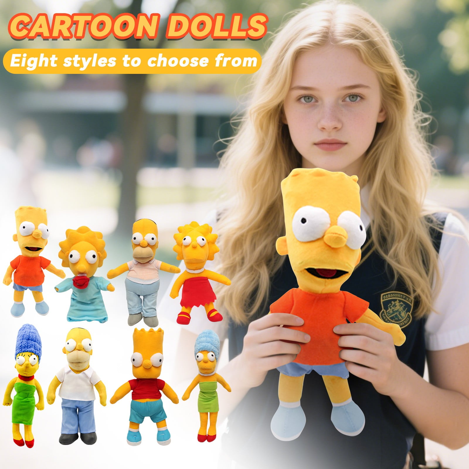 Simpsons Plush Toy Soft - Fabric Body and Classic Animation Design ...