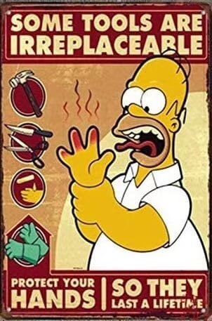 Simpsons Poster Metal Sign The Simpsons Sticker Vintage Tin Signs Wall ...