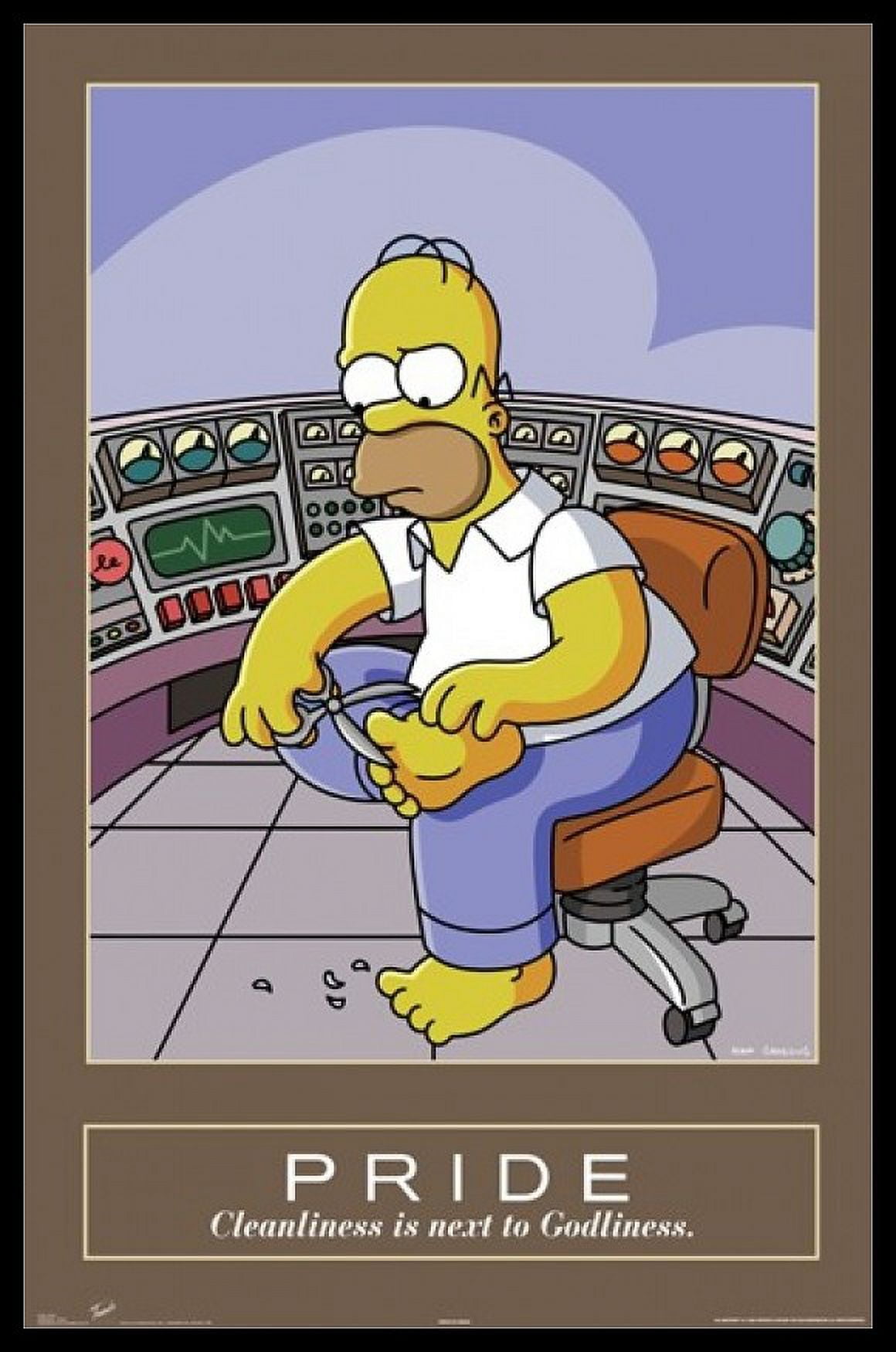 Simpsons - Pride Laminated & Framed Poster (24 x 36) - Walmart.com