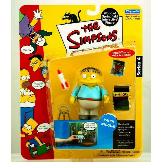 Simpsons Classic TV Series Ralph Wiggum Interactive Action Figure ...