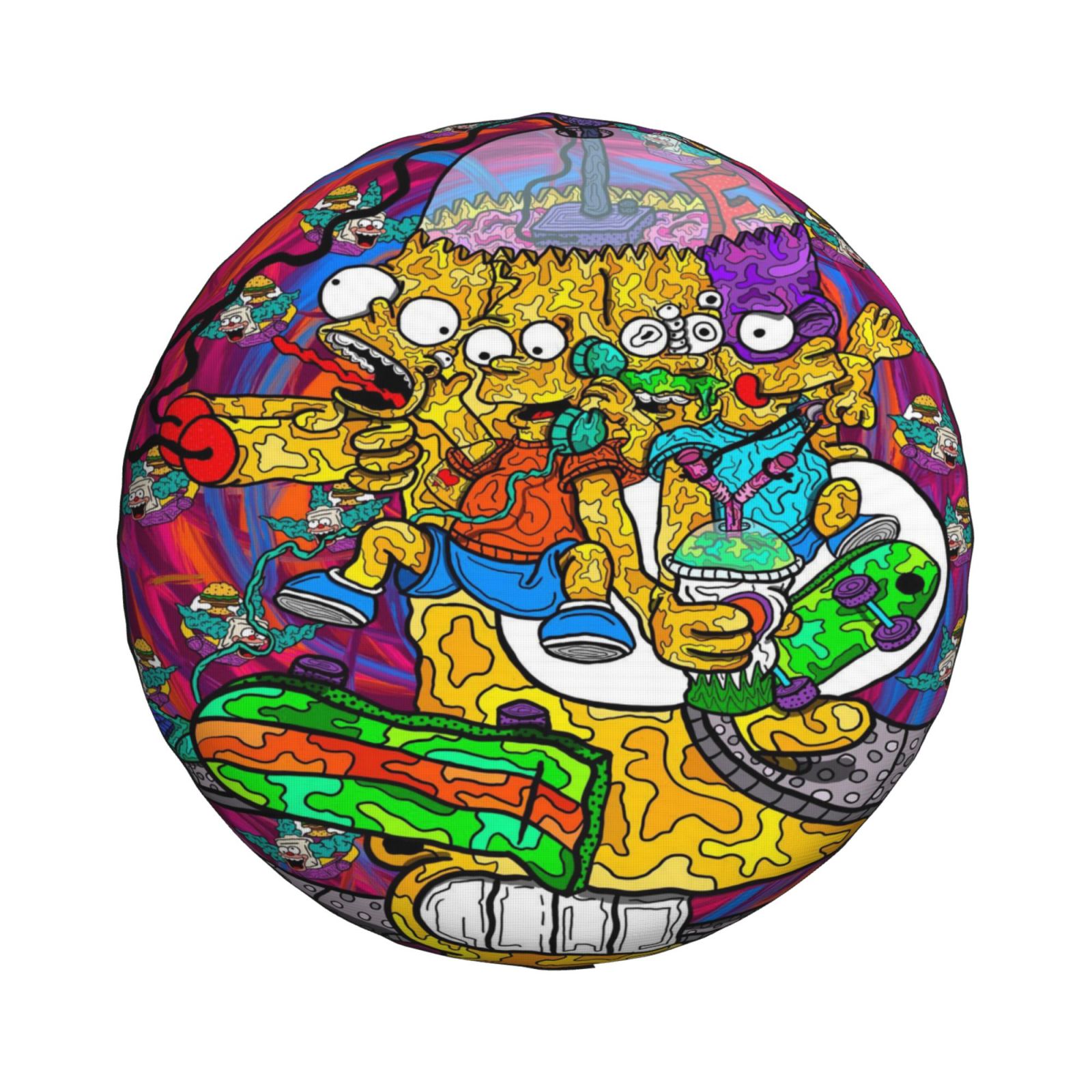 Simpsons Spare Tire Cover Animal Cute Cartoon Weatherproof Universal ...