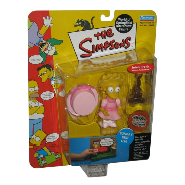 The Simpsons Series 9 Playmates Action Figure Sunday Best Lisa ...