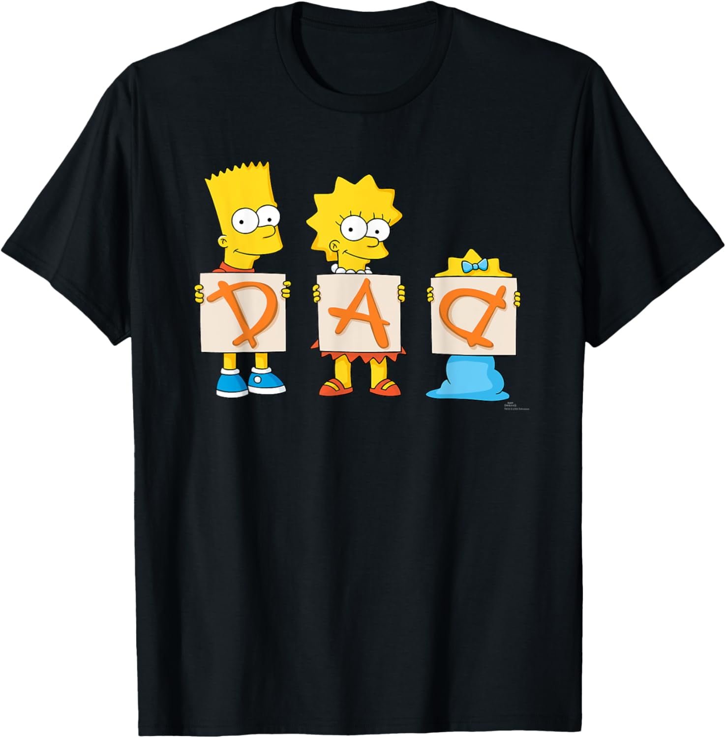 The Simpsons T-shirts Father's Day Bart Lisa Maggie Dad Birthday Gift T ...