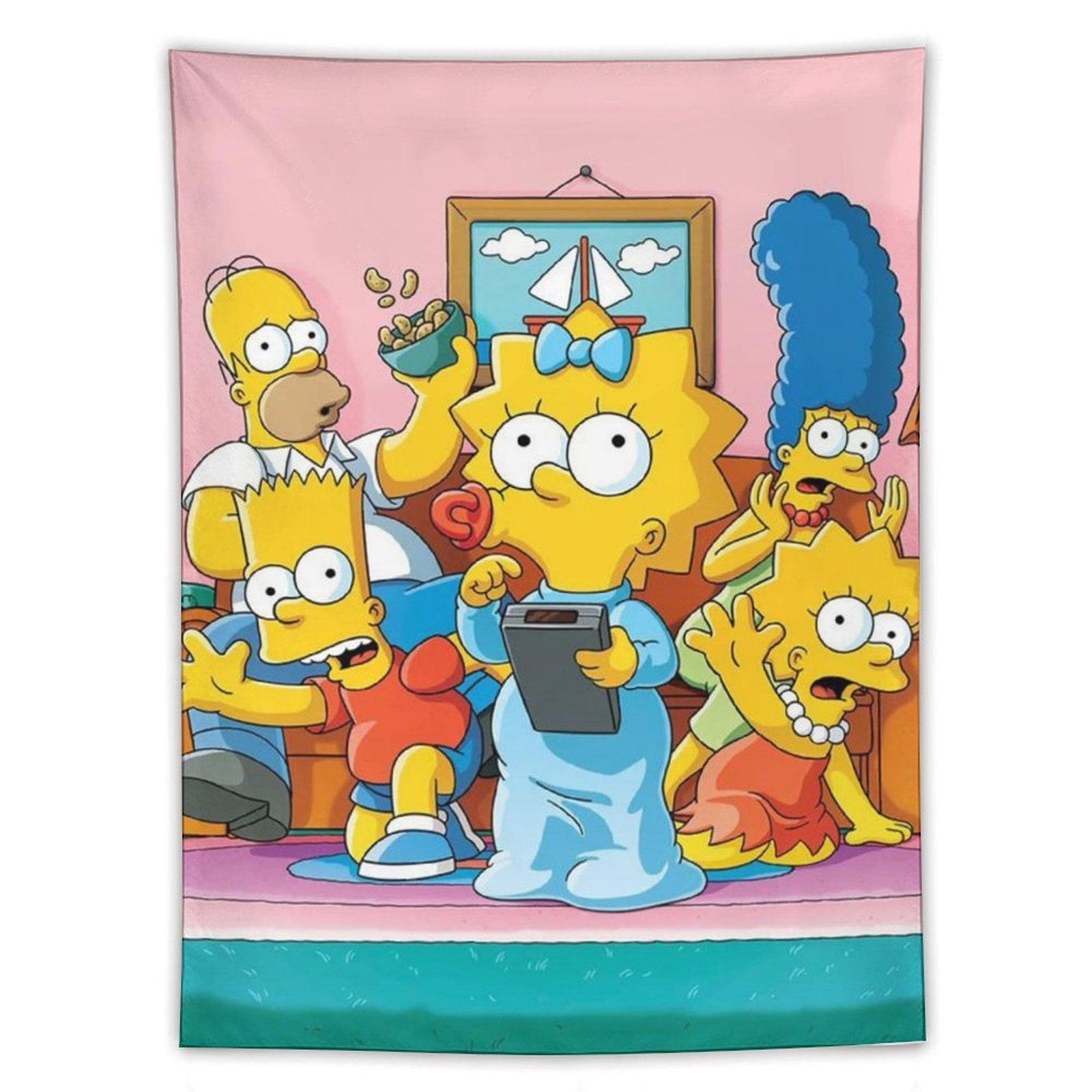 Simpsons Tapestry Wall Hanging Blanket Soft Tablecloth Wall Hanging ...