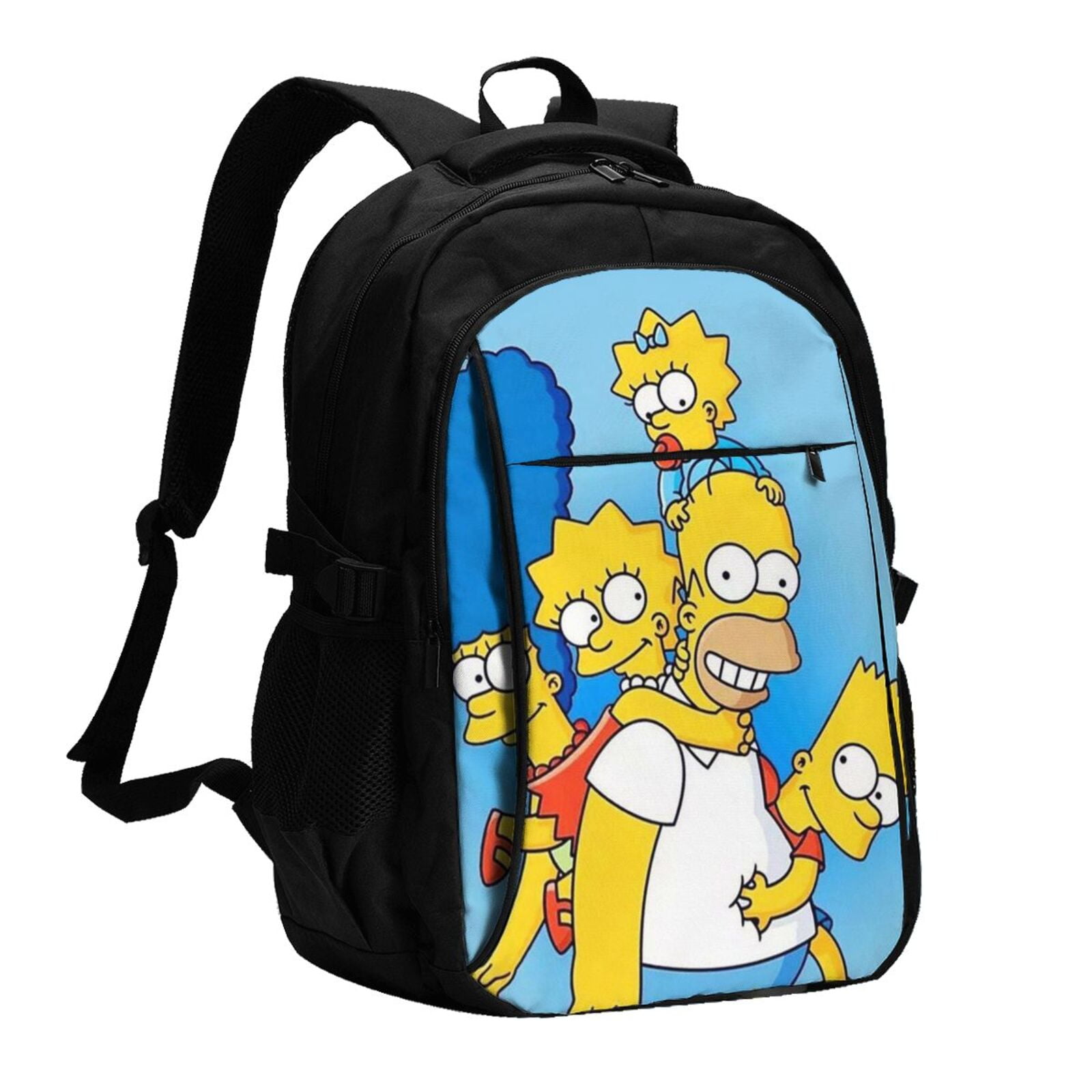 Simpsons Travel Backpack With Usb Port Stylish Unisex Hiking Backpack ...