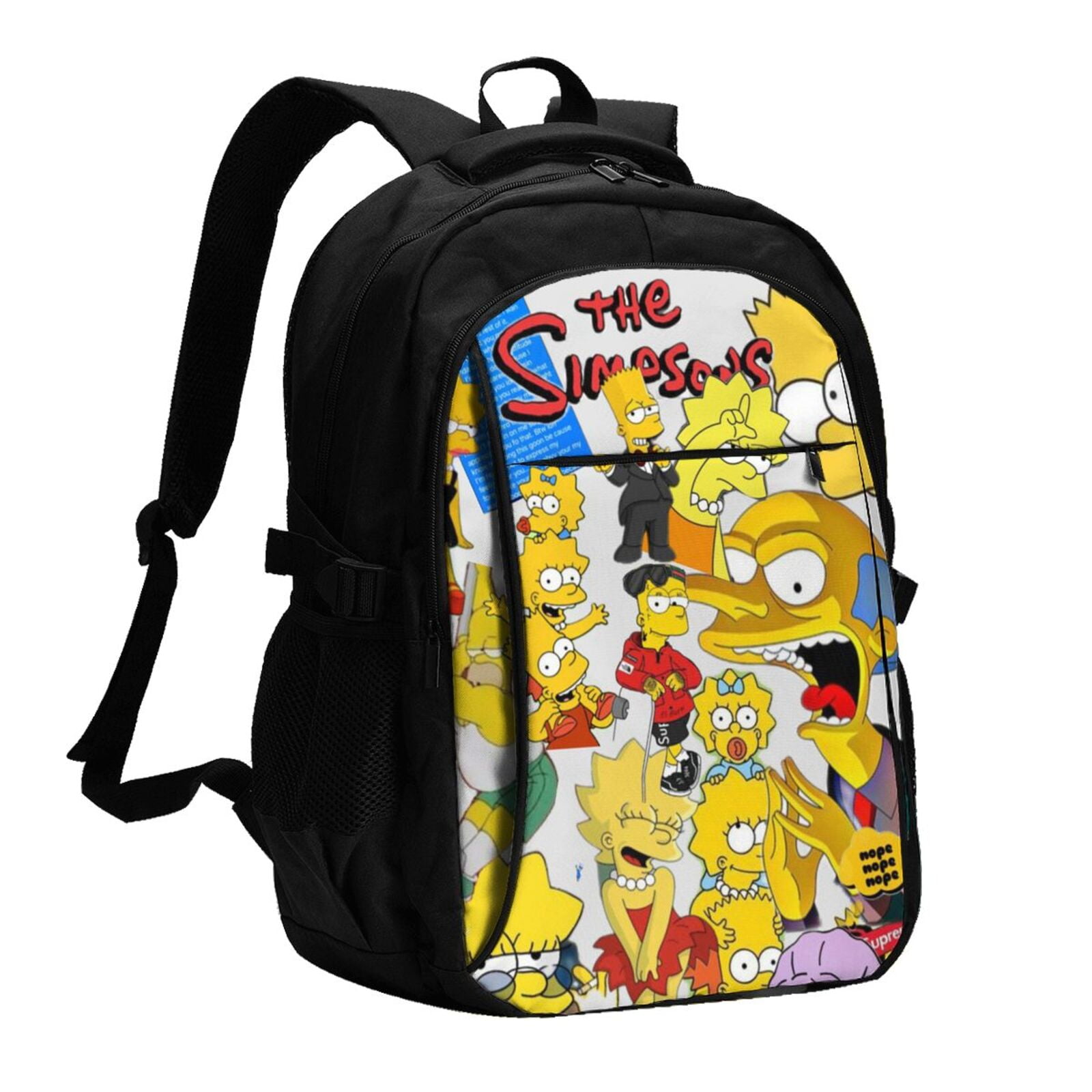 Simpsons Travel Backpack With Usb Port Stylish Unisex Hiking Backpack ...