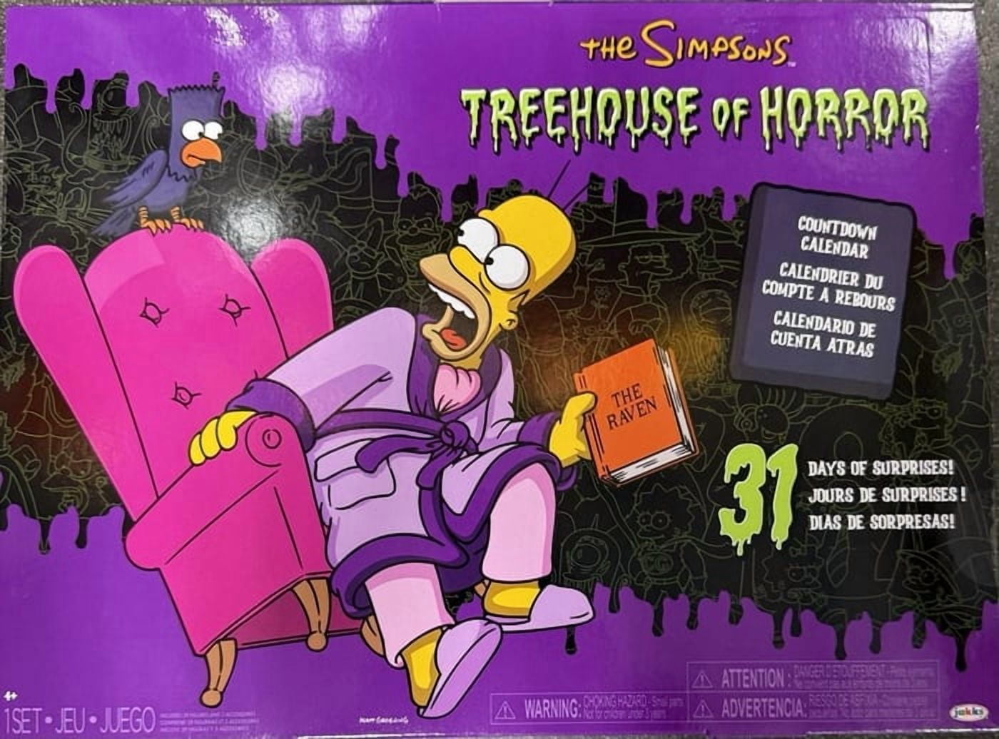 The Simpsons Treehouse of Horror 31 Day Advent Calendar – 31 Days of Spooky Mini Figures ...