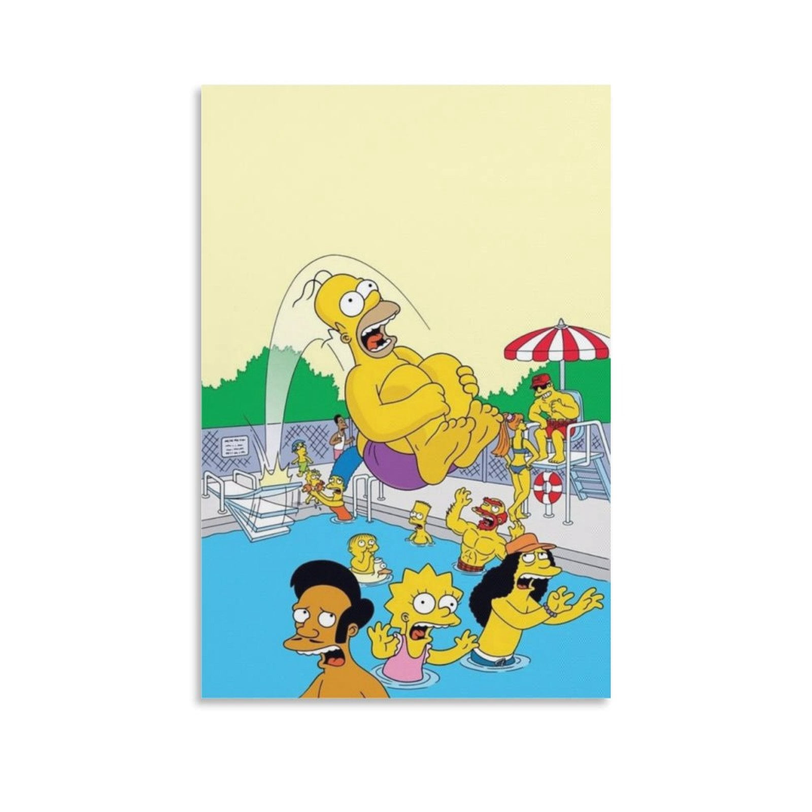 Simpsons Wall Hanging Painting Wall Art Canvas Paintings Posters Home ...