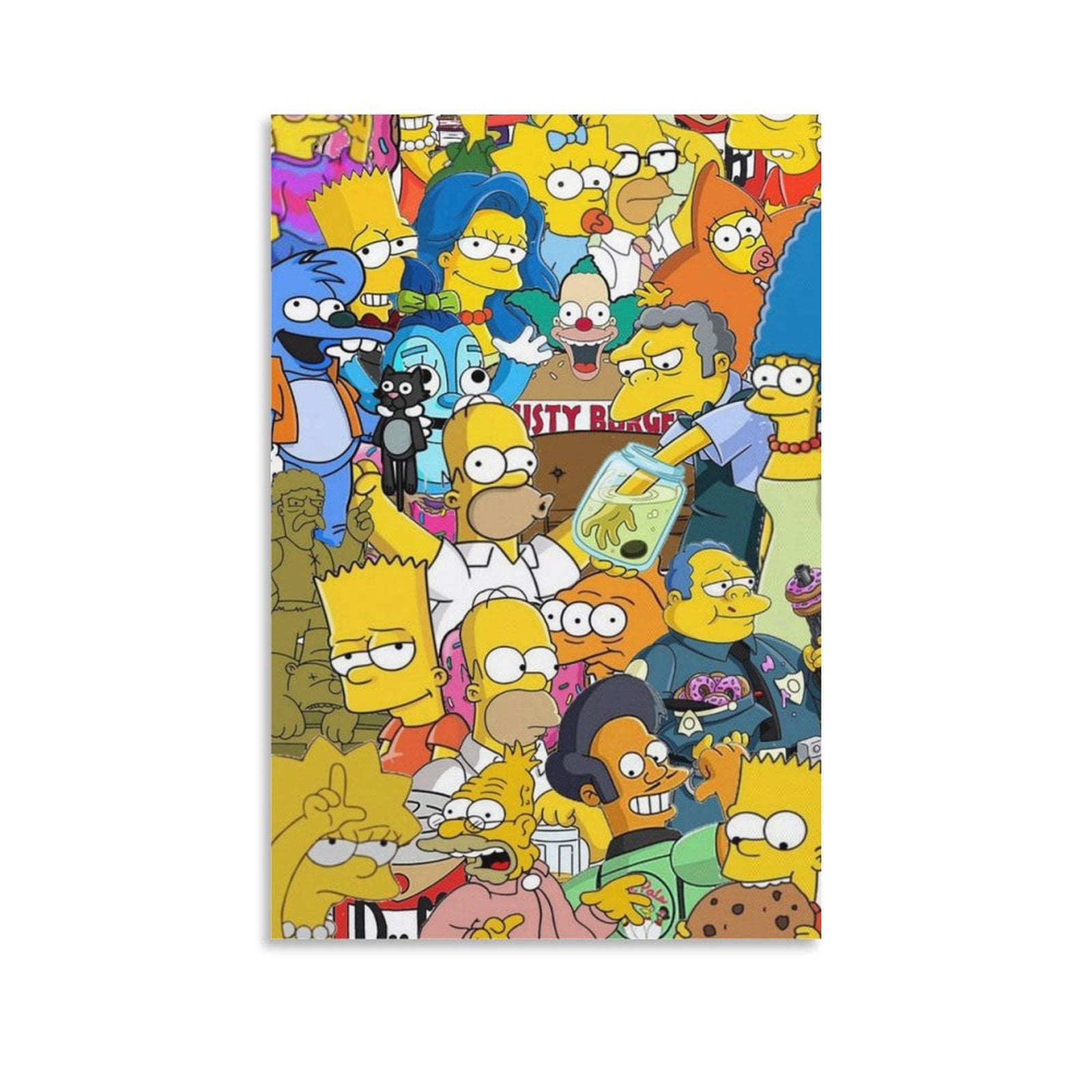 Simpsons Wall Hanging Painting Wall Art Canvas Paintings Posters Home ...