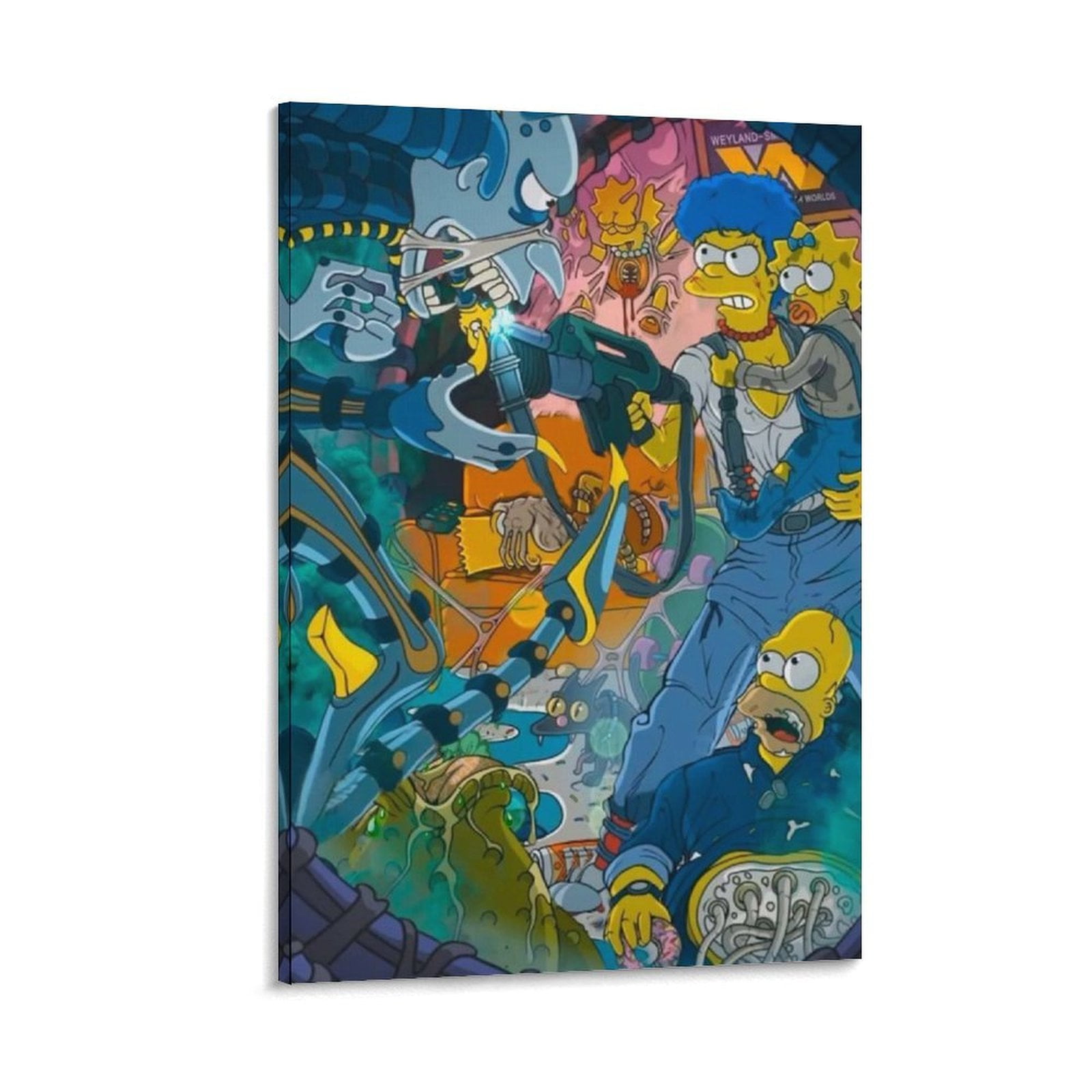Simpsons Wall Hanging Painting Wall Art Canvas Paintings Posters Home ...