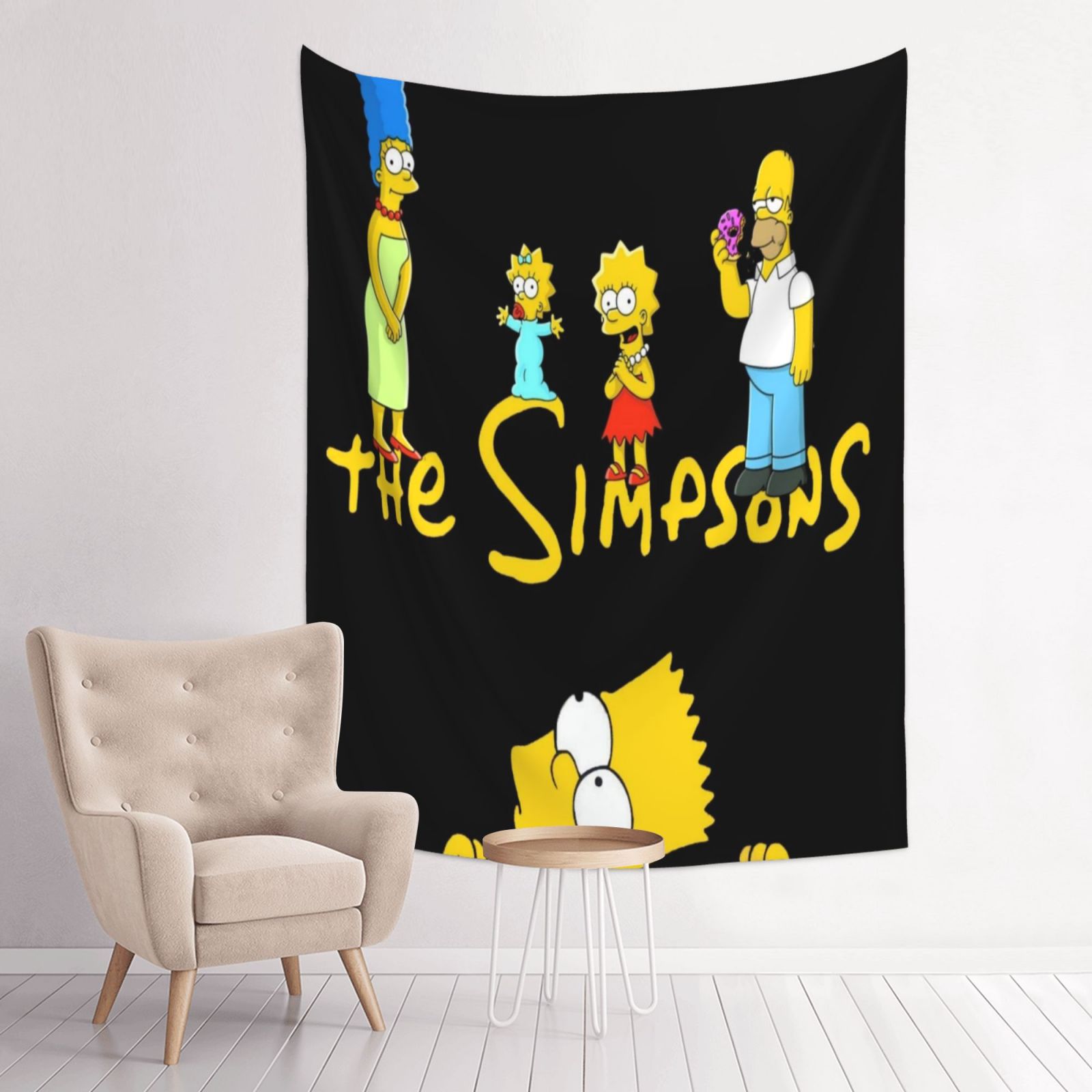 Simpsons Wall Tapestry Anime Poster For Bedroom Aesthetics Funny Room ...