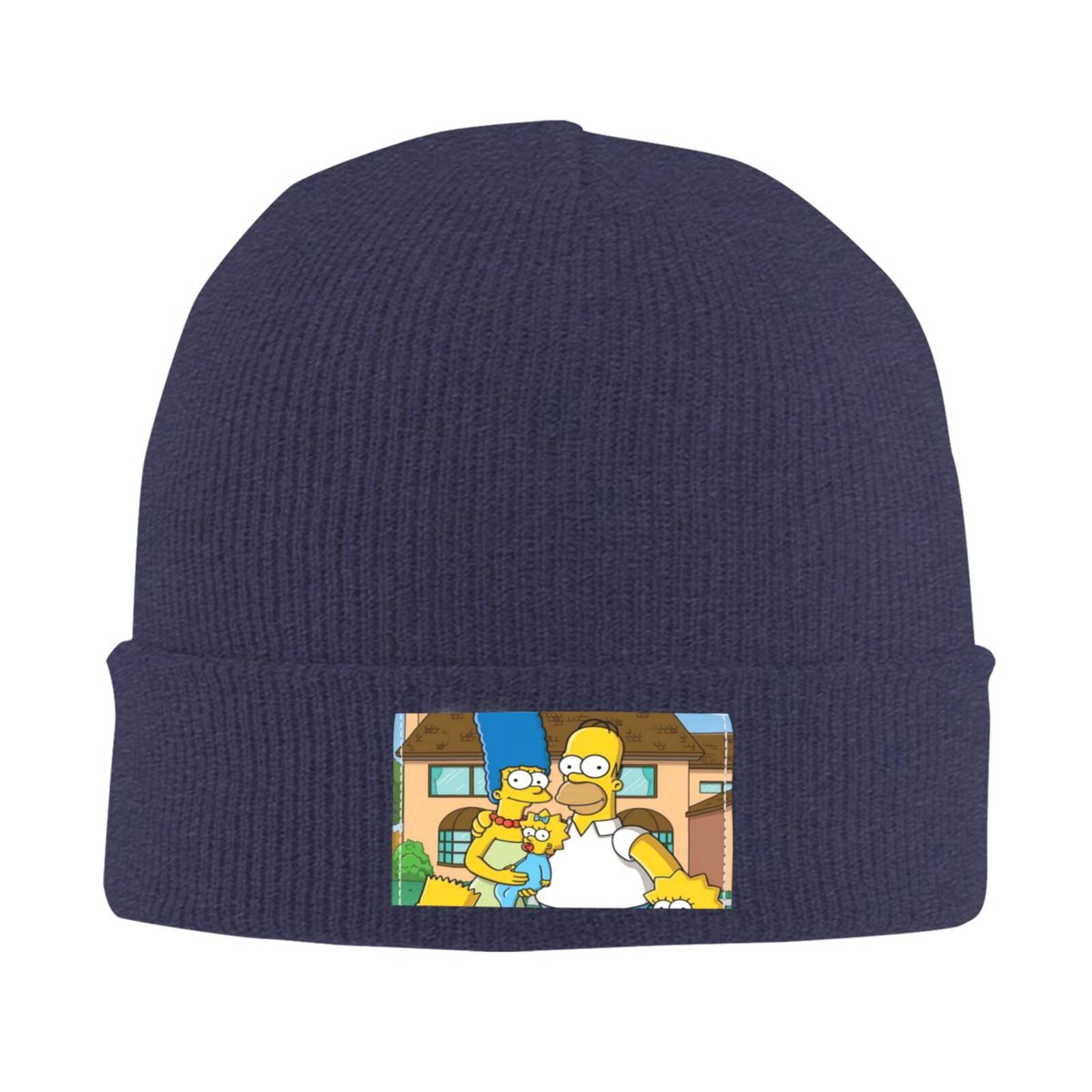Simpsons Winter Hats Warm Knit Cuffed Beanie Unisex Skull Knitted Caps ...
