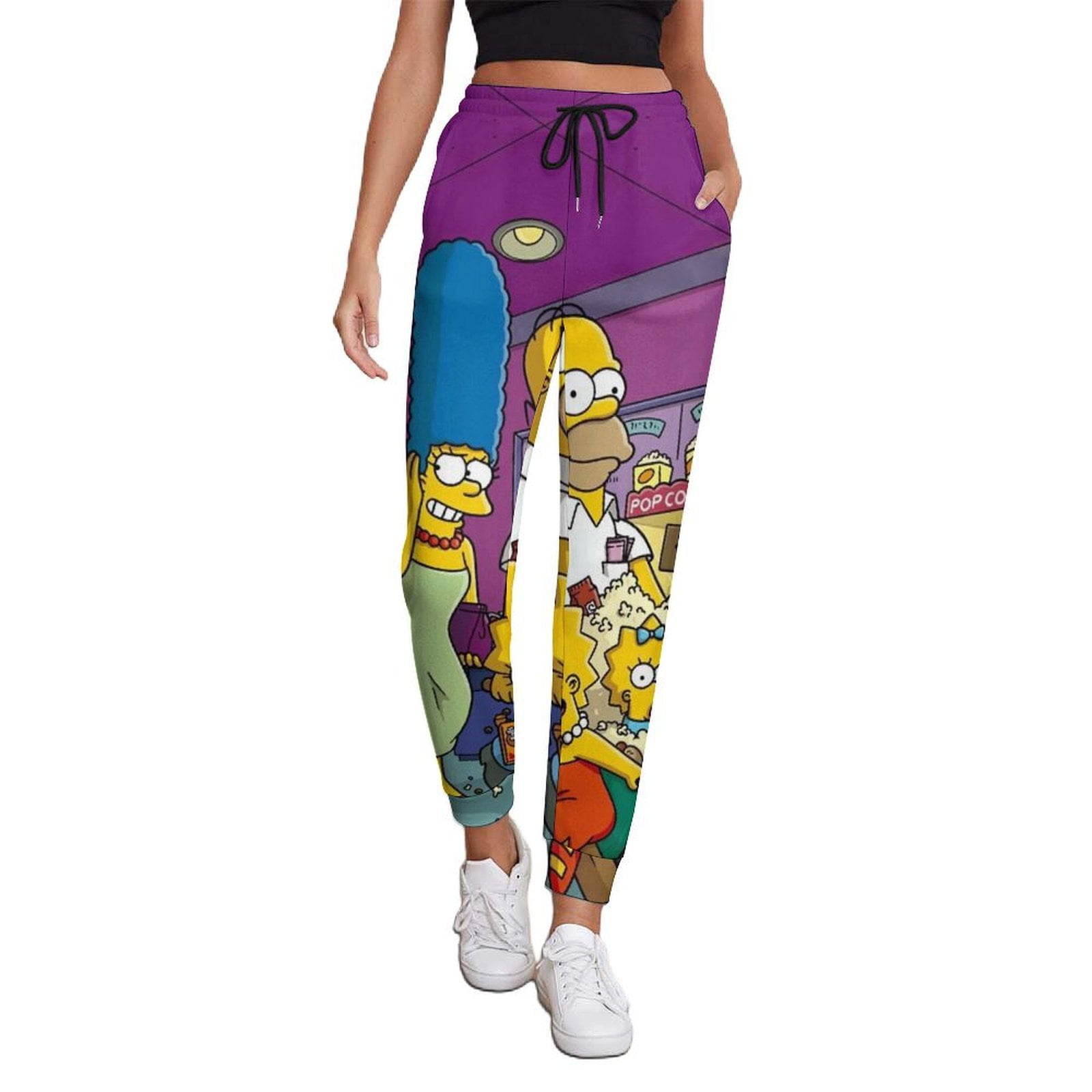Simpsons Women's Sweatpants Fall Jogger Pants Workout Lounge Comfy ...
