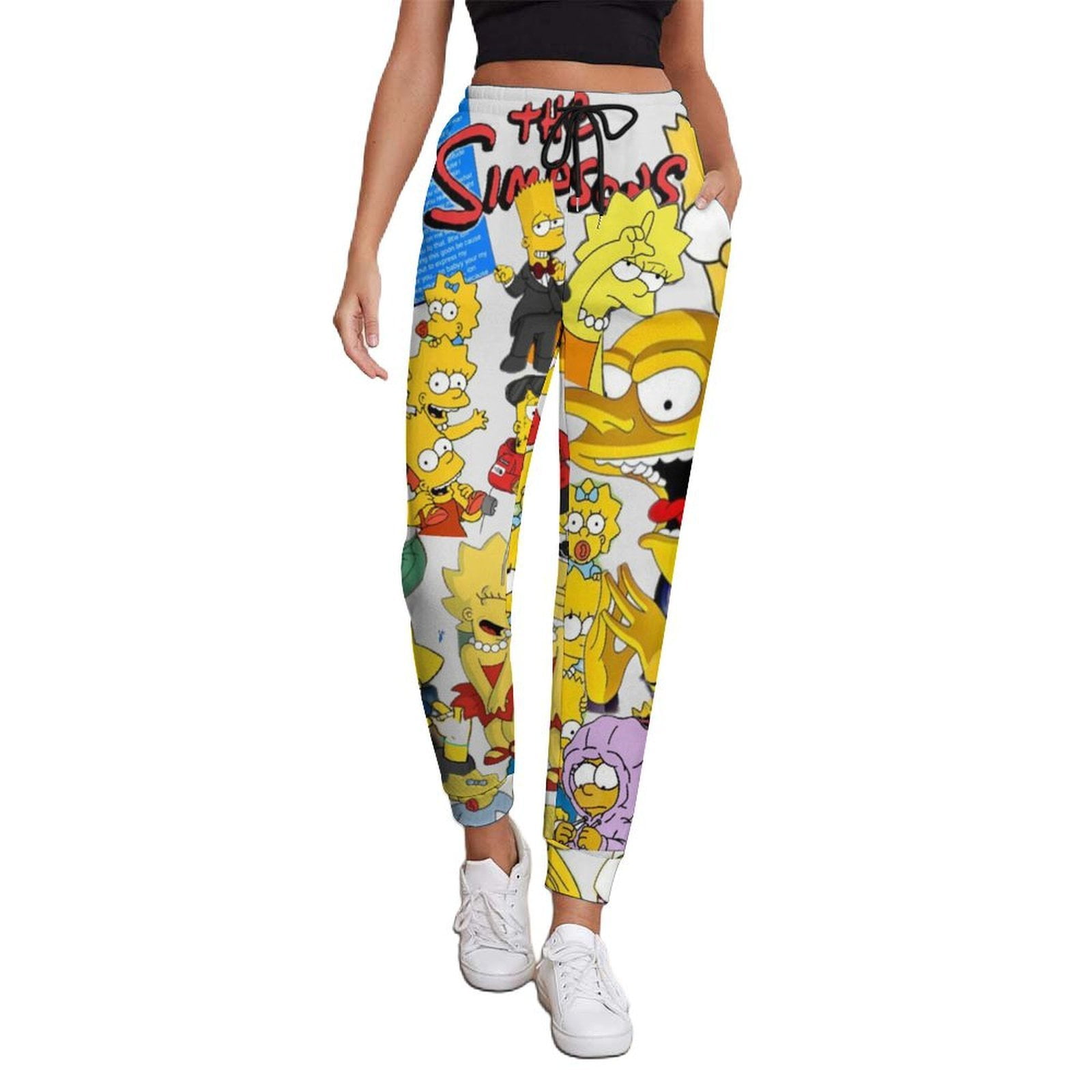 Simpsons Women's Sweatpants Fall Jogger Pants Workout Lounge Comfy ...