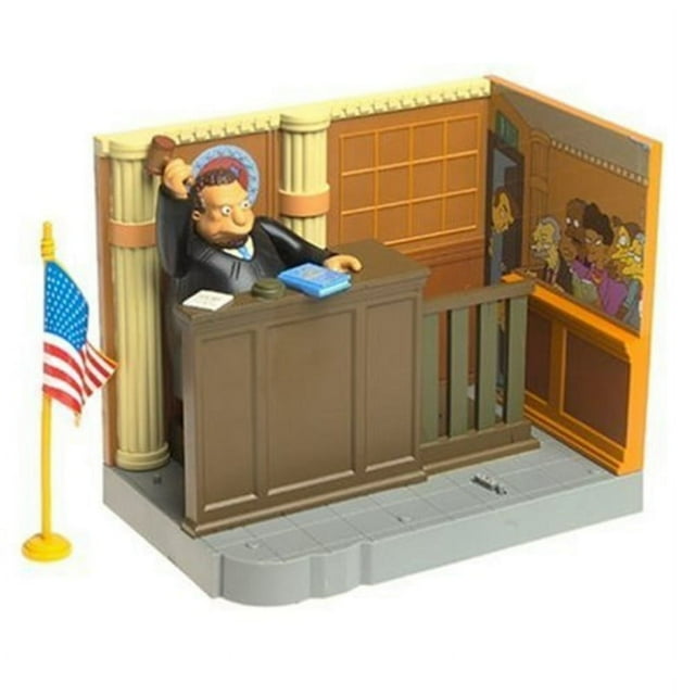 Playmates The Simpsons World of Springfield Court Room with Judge ...