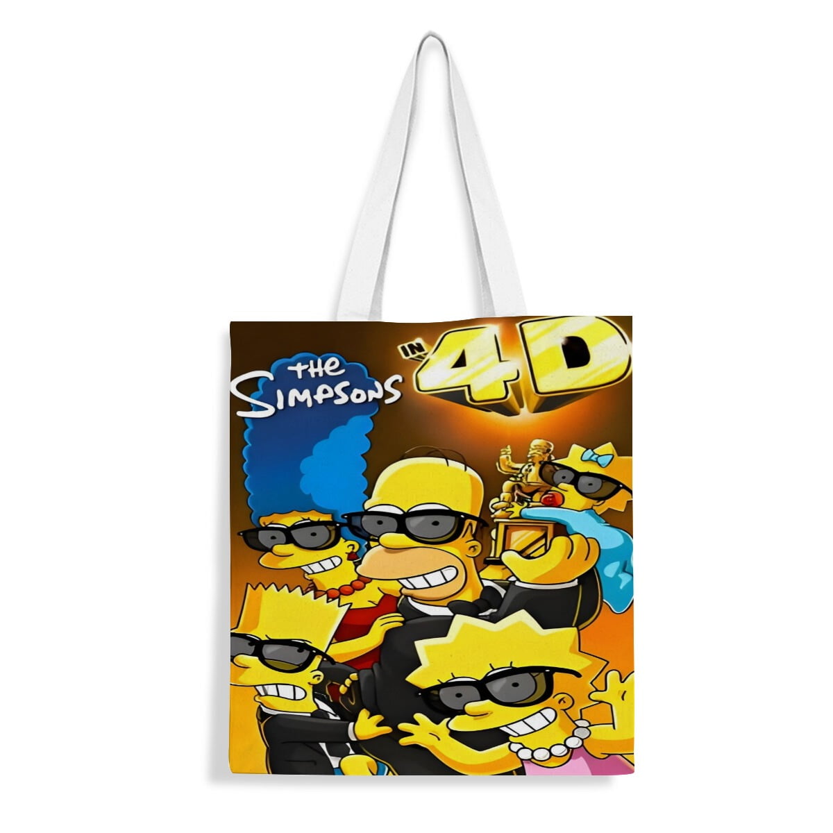 The Simpsons canvas Tote Bag for Women Aesthetic Cute Cat Shopping ...