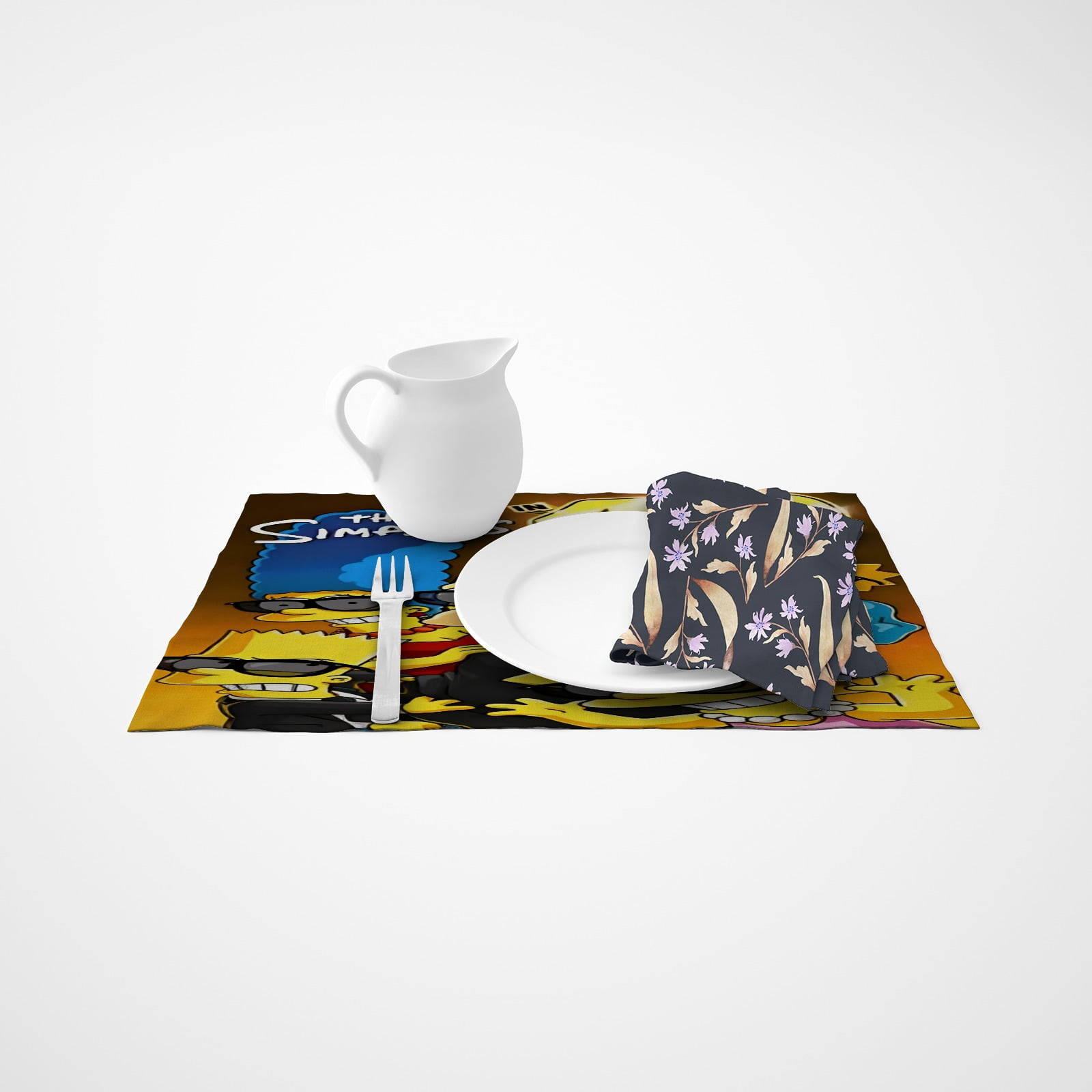 The Simpsons linen placemat has an iconic print and is made from ...