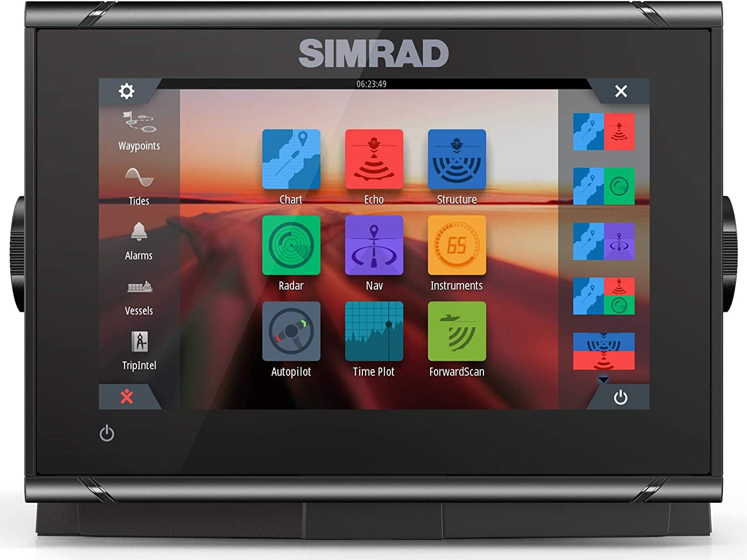 Simrad GO7 XSR - 7-inch Chartplotter with HDI Transducer, C-MAP ...