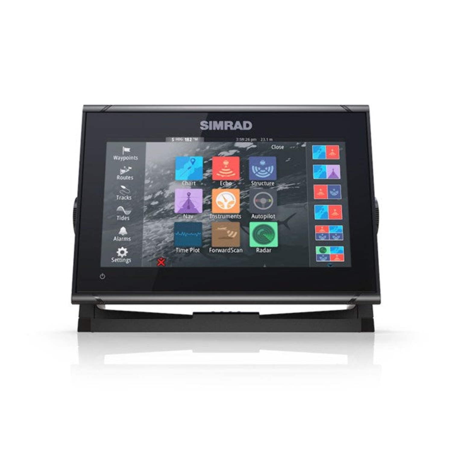 Simrad Go9 Xse 9in Plotter Hdi Transducer C-map Discover Microsd ...
