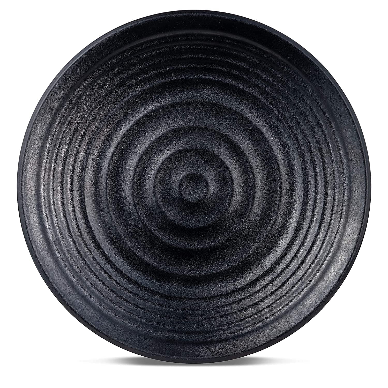 Simran Handicrafts Melamine Full Size Dinner Plates Matte Finish Black ...