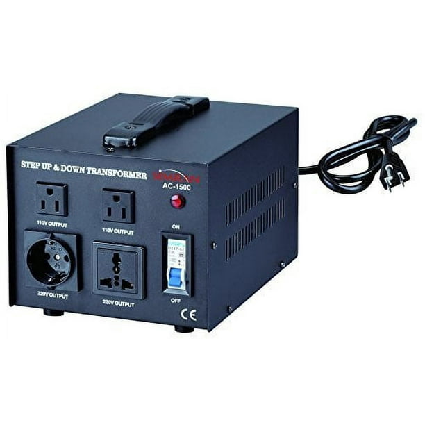 Simran Voltage Transformer, 1500 Watt, Step Up and Down, 110 Volt, 220 ...