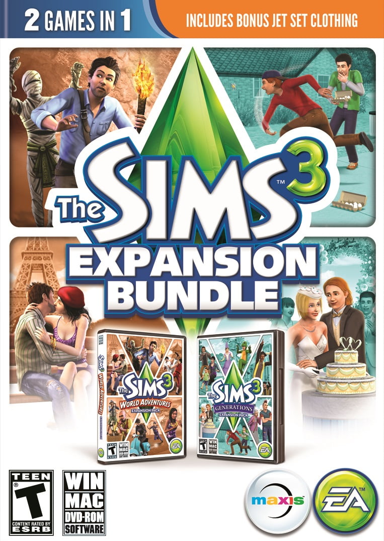 Sims 3 Expansion Bundle, Electronic Arts, PC, Mac, [Physical], 73123 ...