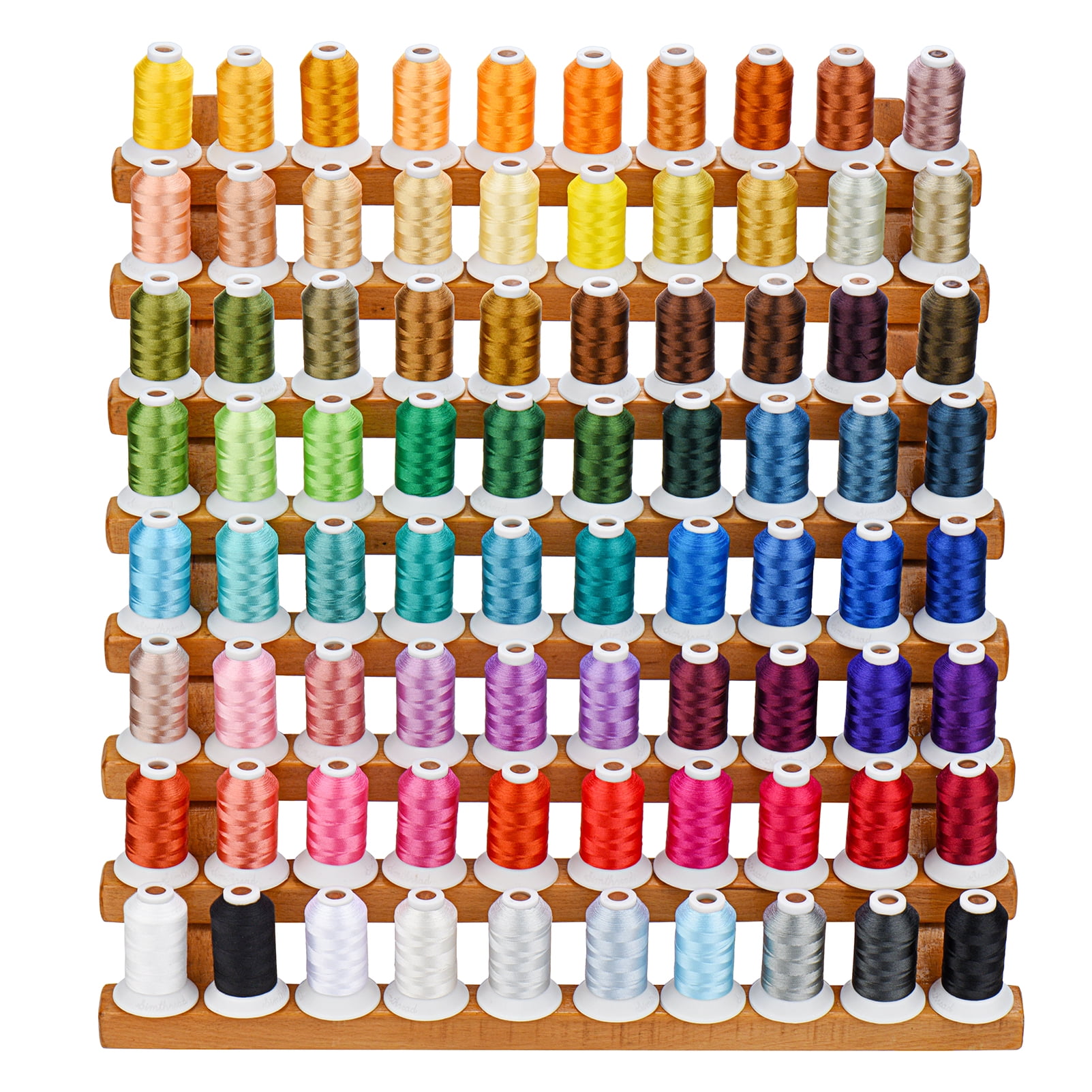 Simthread Embroidery Machine Thread 80 Janome Colors 500M (550Y ...