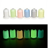 Simthread Glow in The Dark Embroidery Machine Thread (6 Colors 1000 ...