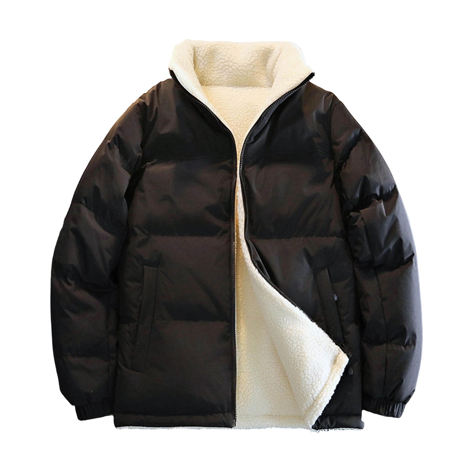 Simua Men's Reversible Thermal Lined Jacket - Double-Sided Wear with ...